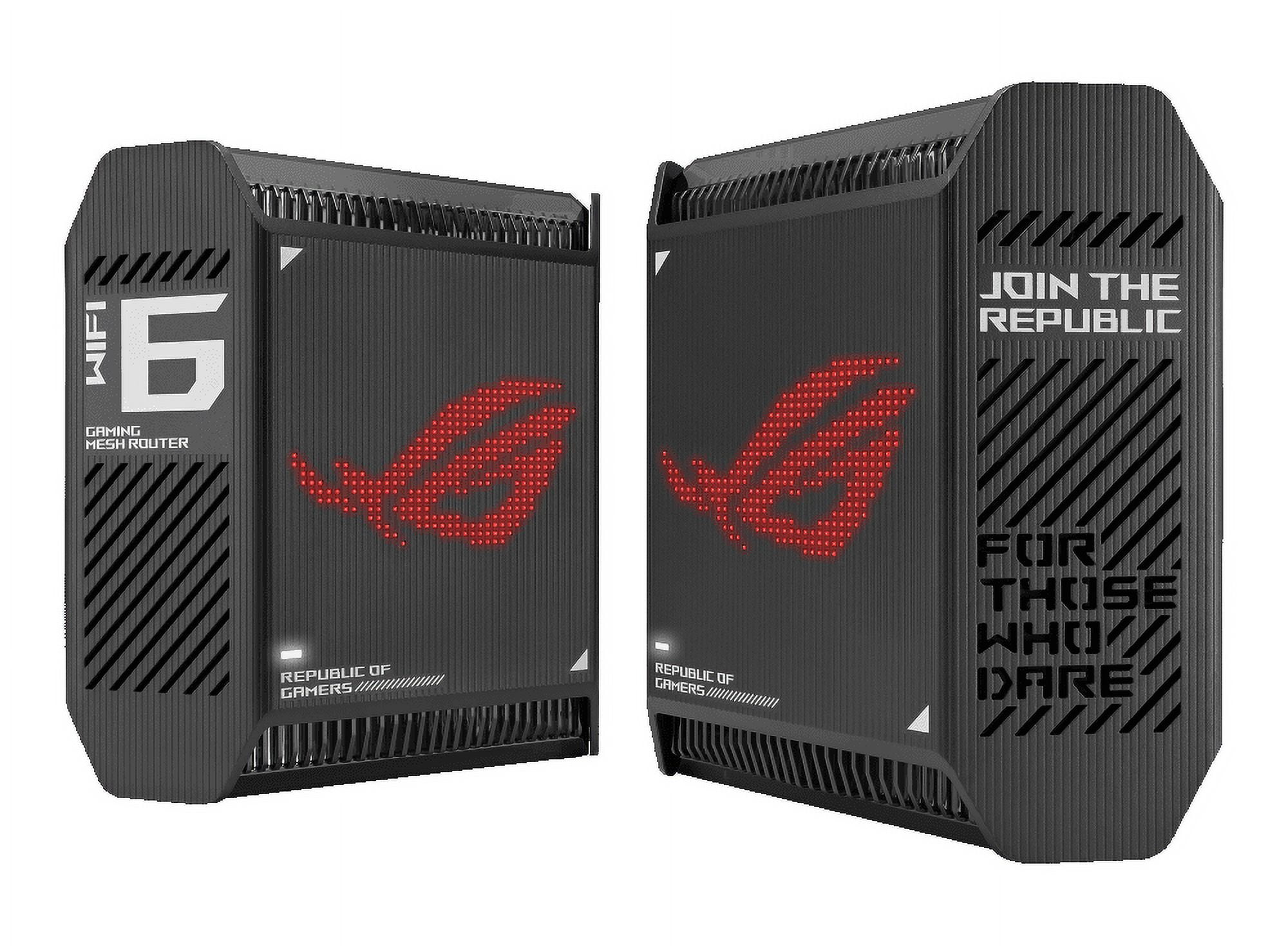 ASUS ROG GT6 Router, Tri-Band WiFi 6, 5,800 sq ft, 2.5 Gbps, Game ...