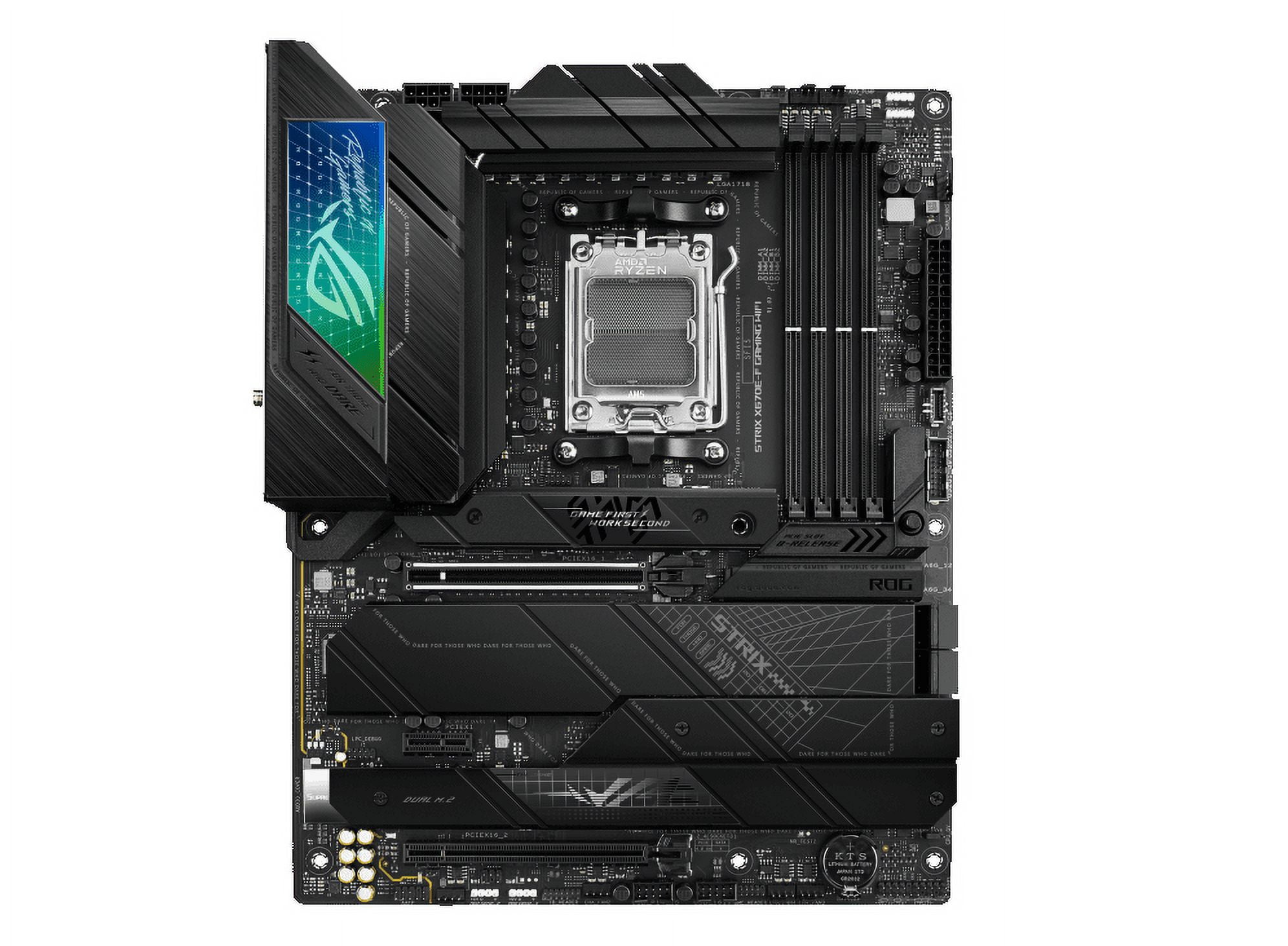 ASUS ROG STRIX X670E-F GAMING WIFI AMD X670 AM5 Ryzen Desktop 9000 8000 ...