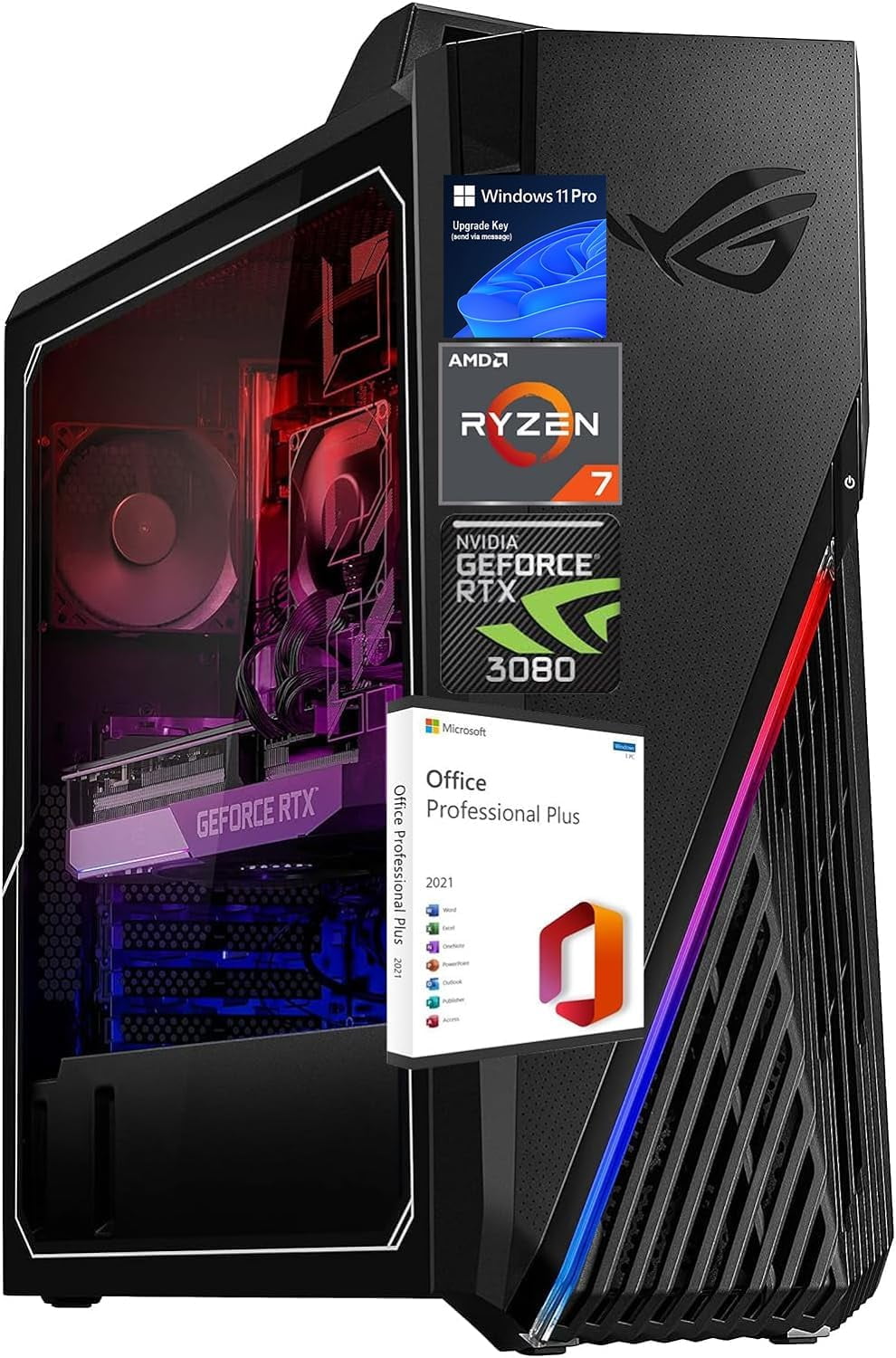 ASUS ROG Stri GA15 Gaming Desktop, AMD Ryzen 7-5800X, NVIDIA GeForce ...