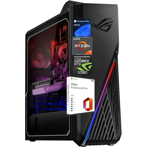 ASUS ROG Stri GA15 Gaming Desktop, AMD Ryzen 7-5800X, NVIDIA GeForce ...