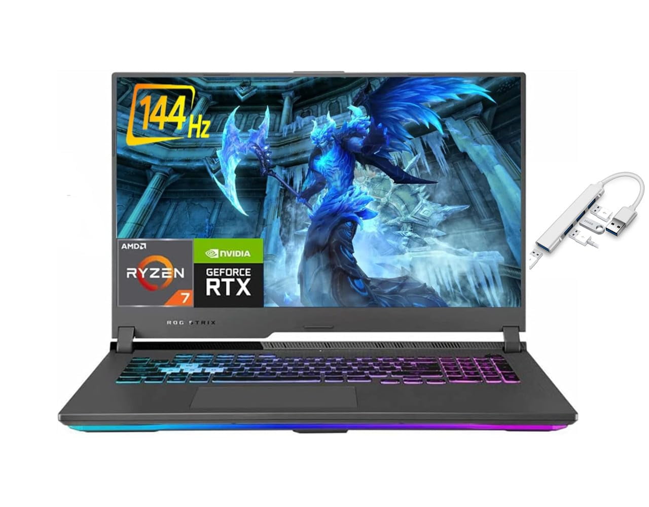 ASUS ROG Strix 17.3" 144Hz IPS FHD Gaming Laptop | AMD Ryzen 7 4800H ...
