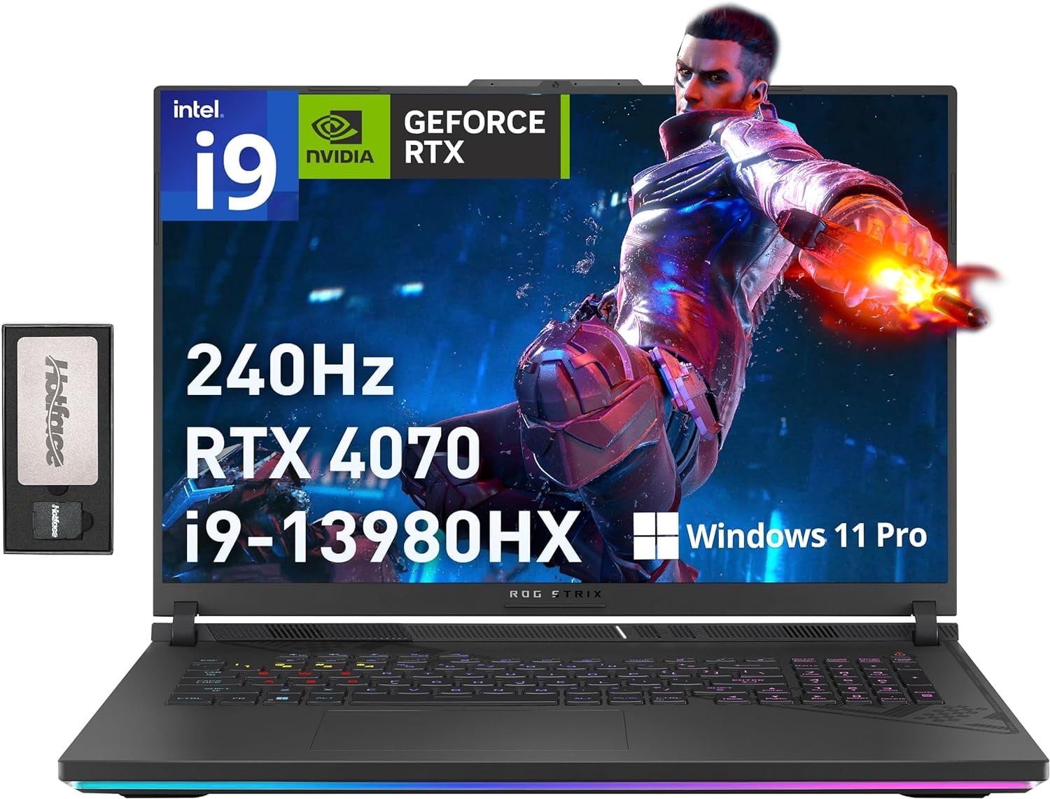 ASUS ROG Strix 18" 240Hz QHD Gaming Laptop, Intel i9-13980HX, NVIDIA ...