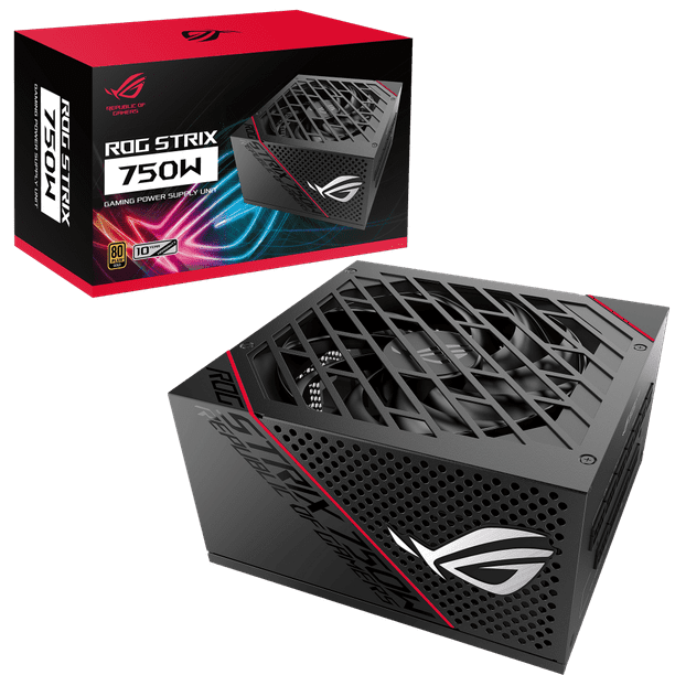 ASUS ROG Strix 750 Fully Modular 80 Plus Gold 750W ATX Power Supply ...