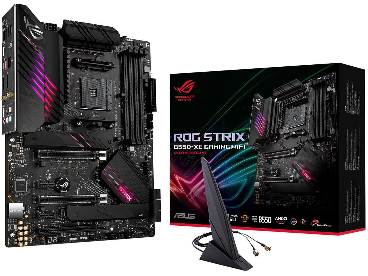 ASUS ROG Strix B550-XE Gaming WiFi AM4 ATX Motherboard with PCIe 4.0 ...