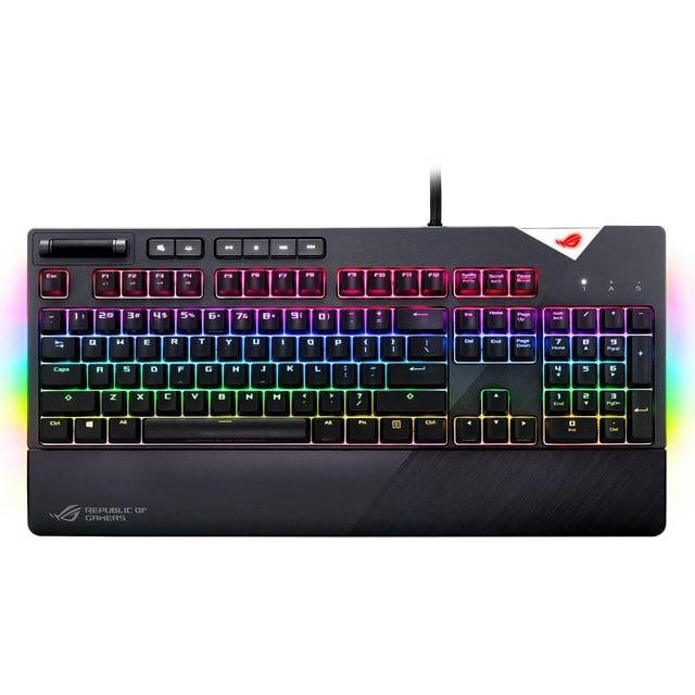 ASUS ROG Strix Flare (Cherry MX Red) Aura Sync RGB Mechanical Gaming ...