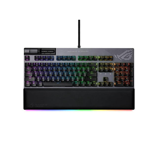 ASUS ROG Strix Flare II Animate Wired Gaming Keyboard with RGB Lighting ...