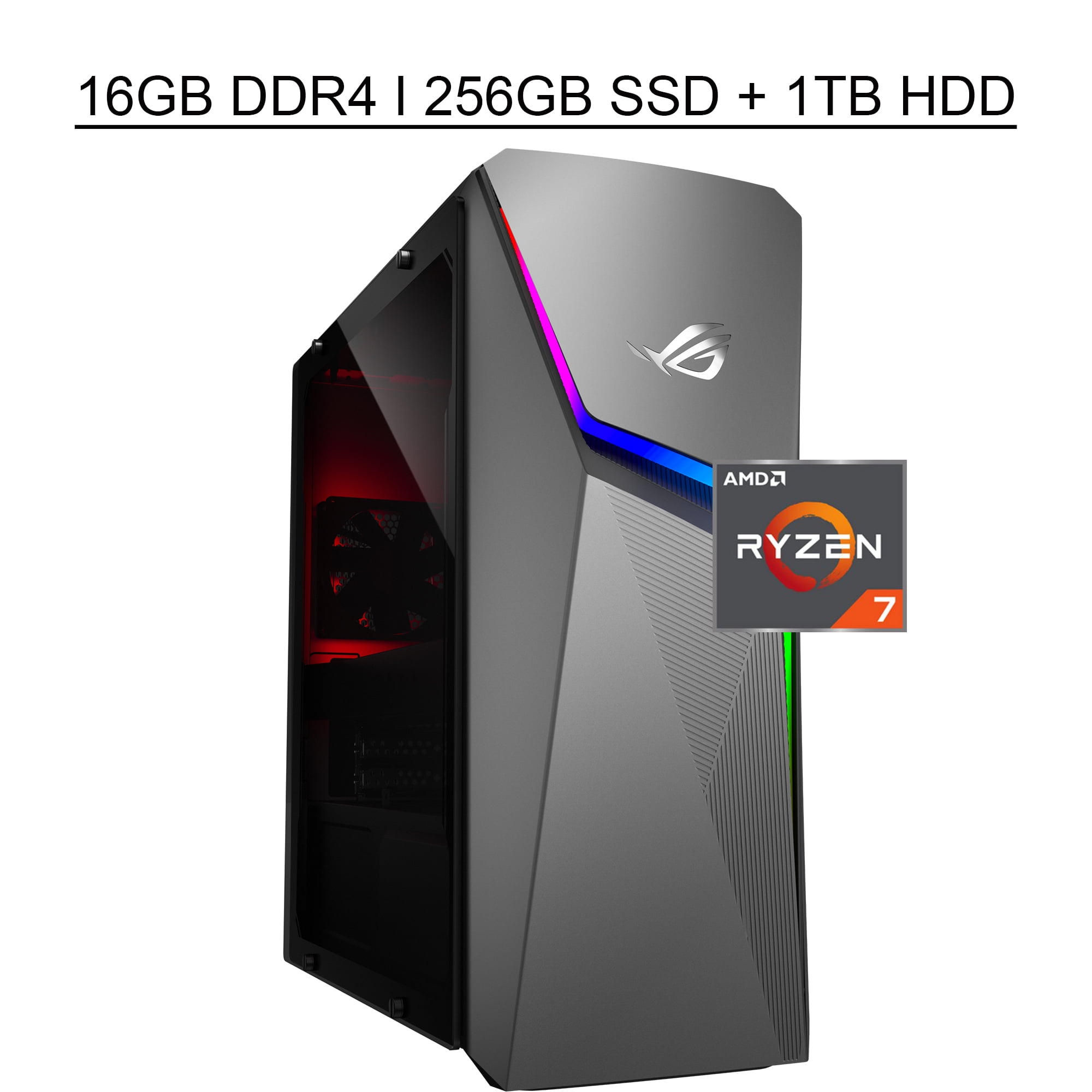 ASUS ROG Strix G10DK Gaming Desktop Computer AMD Octa-Core Ryzen 7 ...