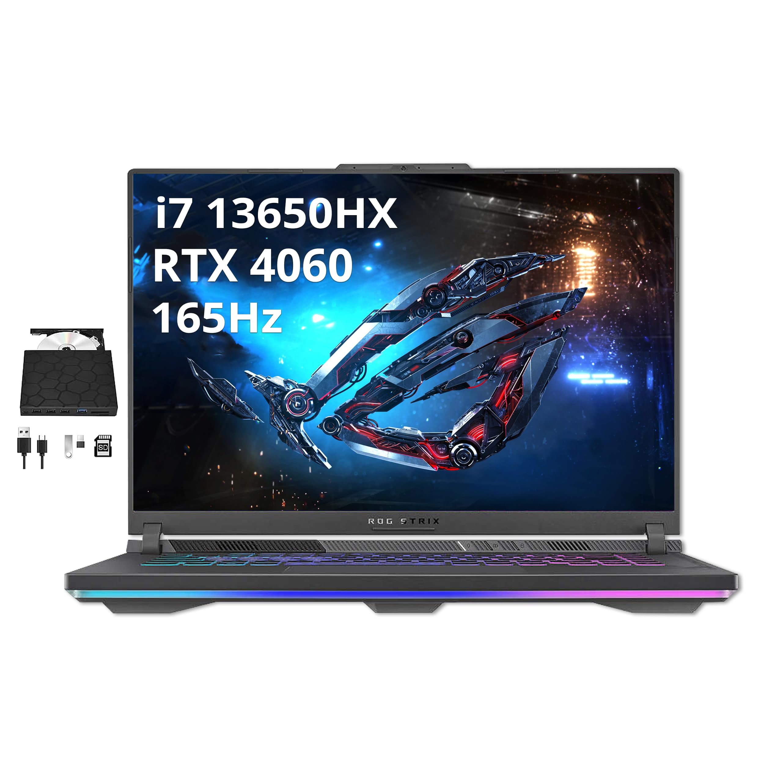 ASUS ROG Strix G16 16" WUXGA 165Hz Gaming Laptop, Core i7-13650HX ...