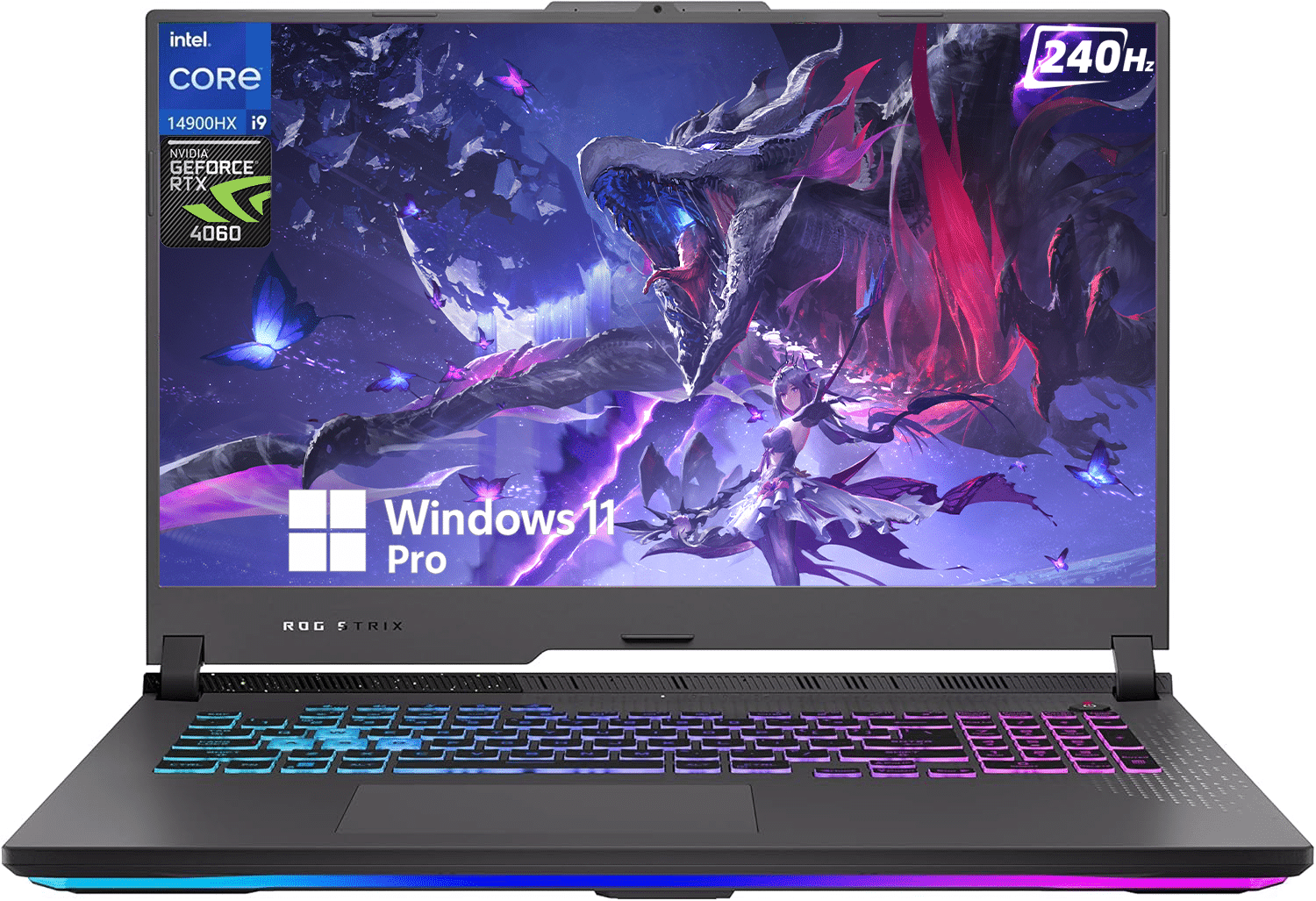 ASUS ROG Strix G16 Gaming Laptop, 16" 240Hz QHD IPS Display, Intel 24 ...