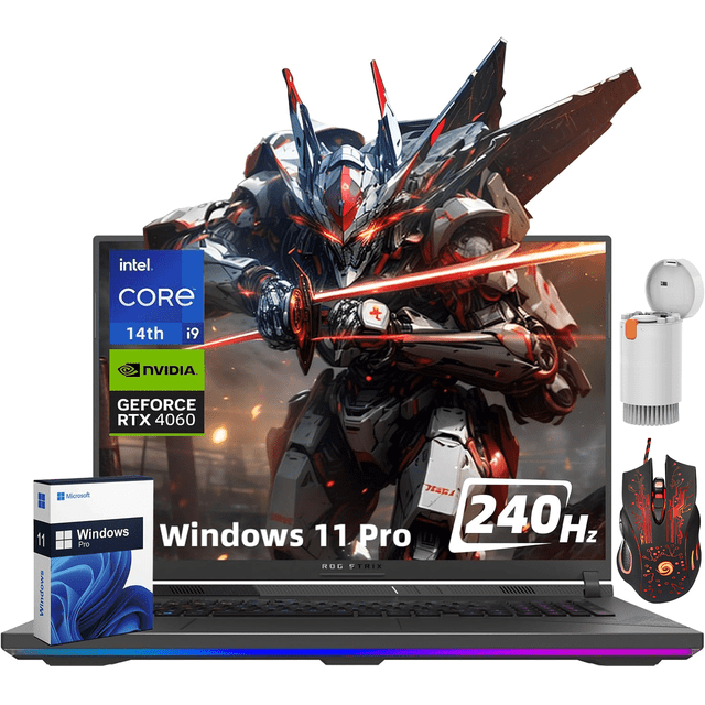 ASUS ROG Strix G18 18" Gaming Laptop, Intel i9-14900HX, GeForce RTX 4060, 64GB DDR5, 2TB SSD ...