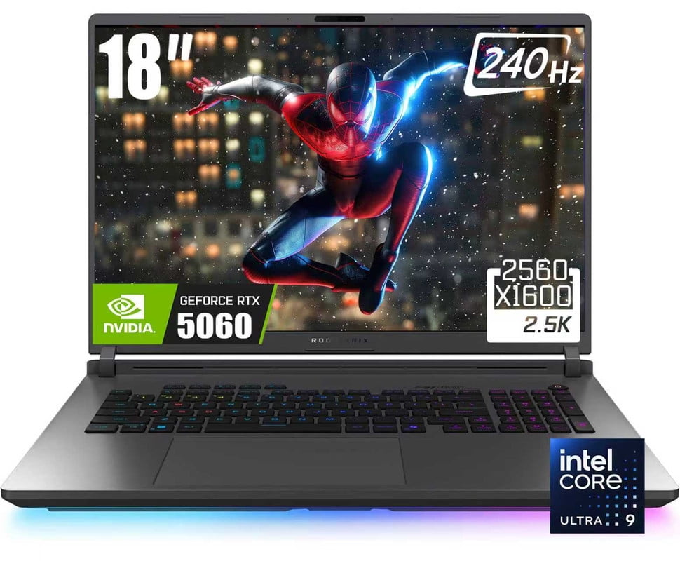 ASUS ROG Strix G18 Gaming Laptop, 18" 2560 x 1600 2.5K 240Hz Nebula ...