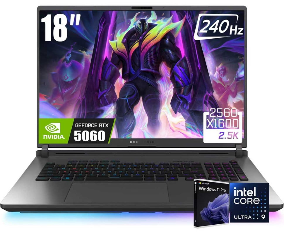 ASUS ROG Strix G18 Gaming Laptop, 18" 2560 x 1600 2.5K 240Hz Nebula ...