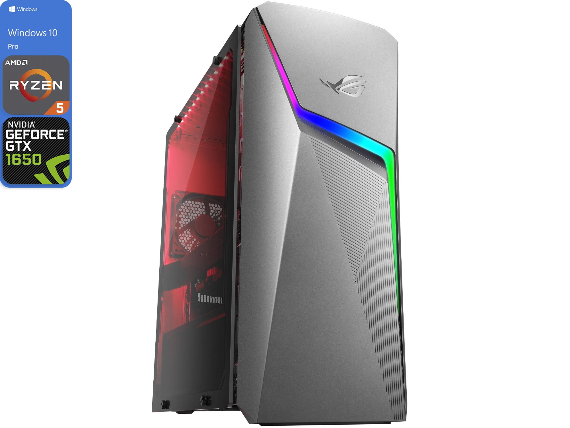 ASUS ROG Strix GL Gaming Desktop, AMD Ryzen 5 3400G Upto 4.2GHz, 32GB ...