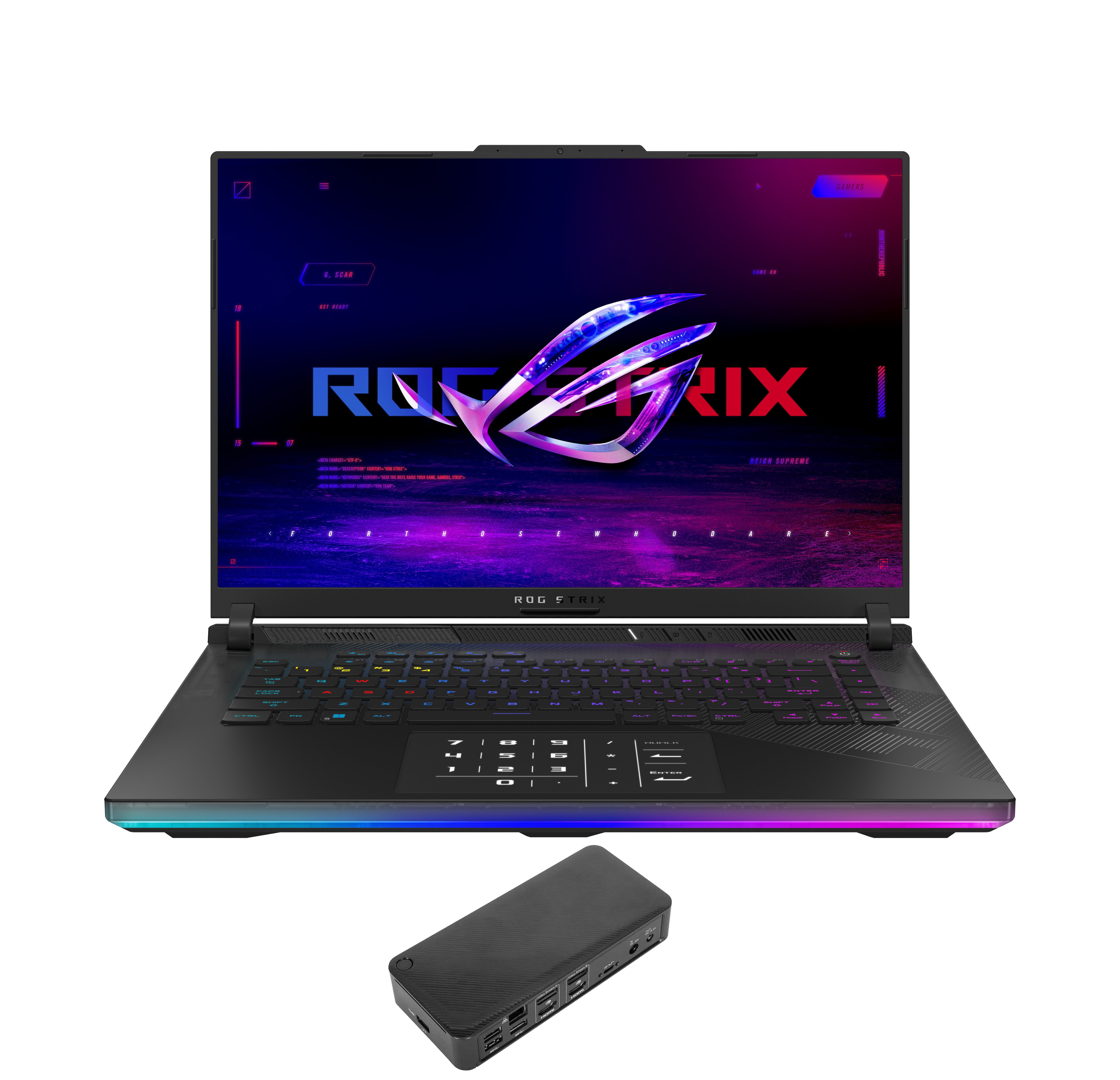 ASUS ROG SCAR 16, i9-14900HX, 32GB, 2x2TB SSD, Win 11 Pro, RTX 4090 ...