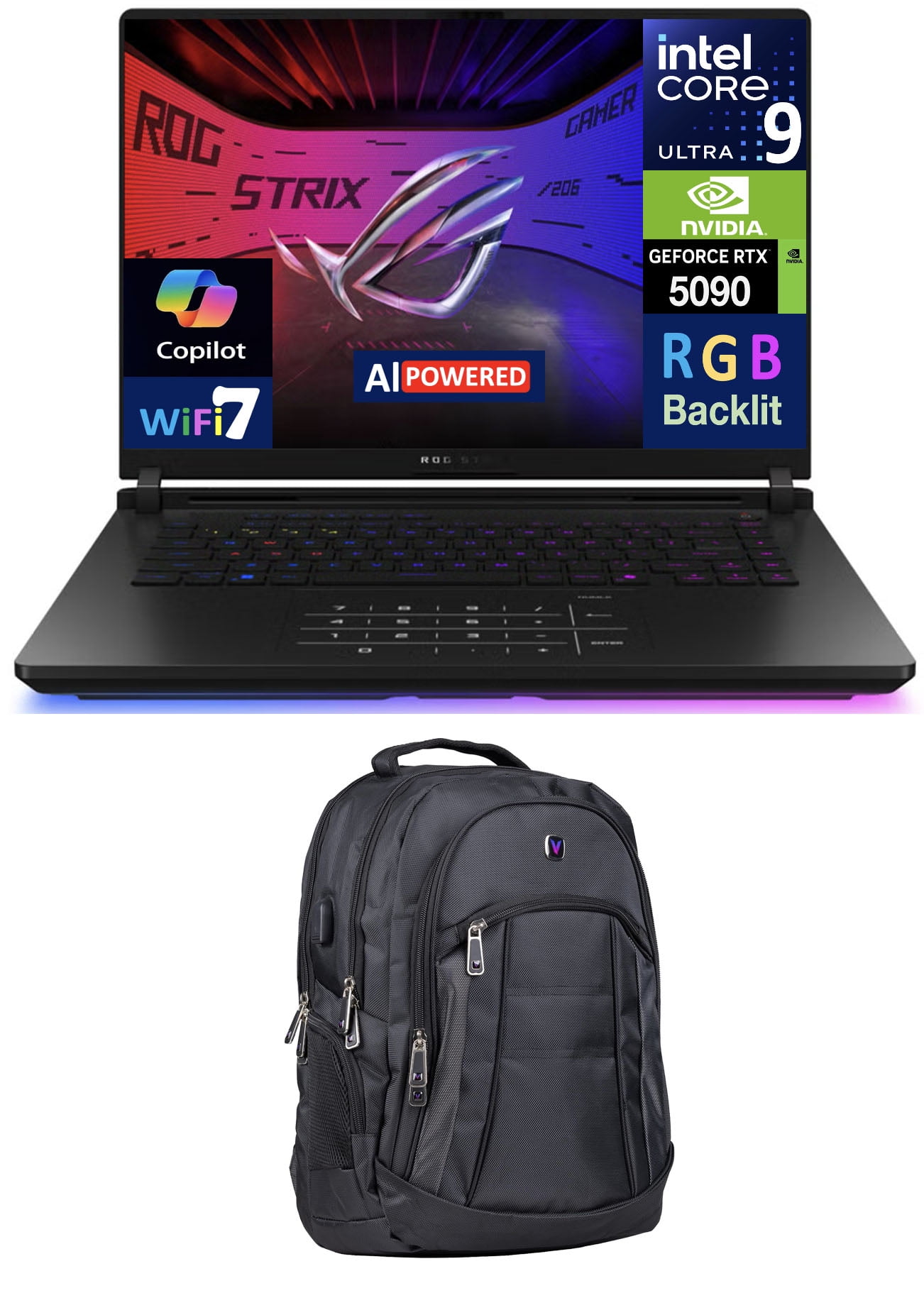 ASUS ROG Strix SCAR AI Gaming Laptop 16.0in 240Hz Mini LED WQXGA ...