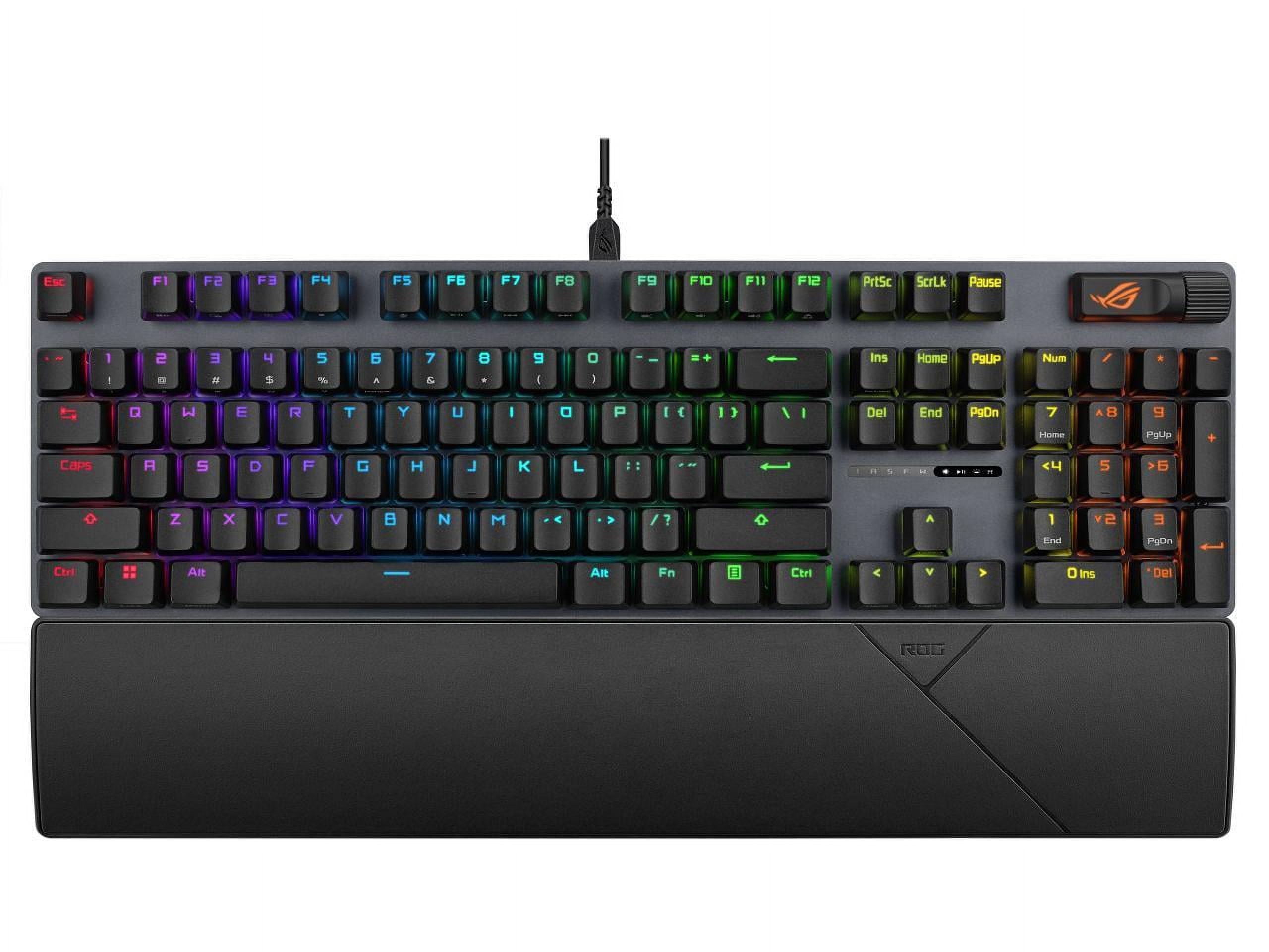 ASUS ROG Strix Scope II Gaming Mechanical Keyboard Red Linear Optical ...