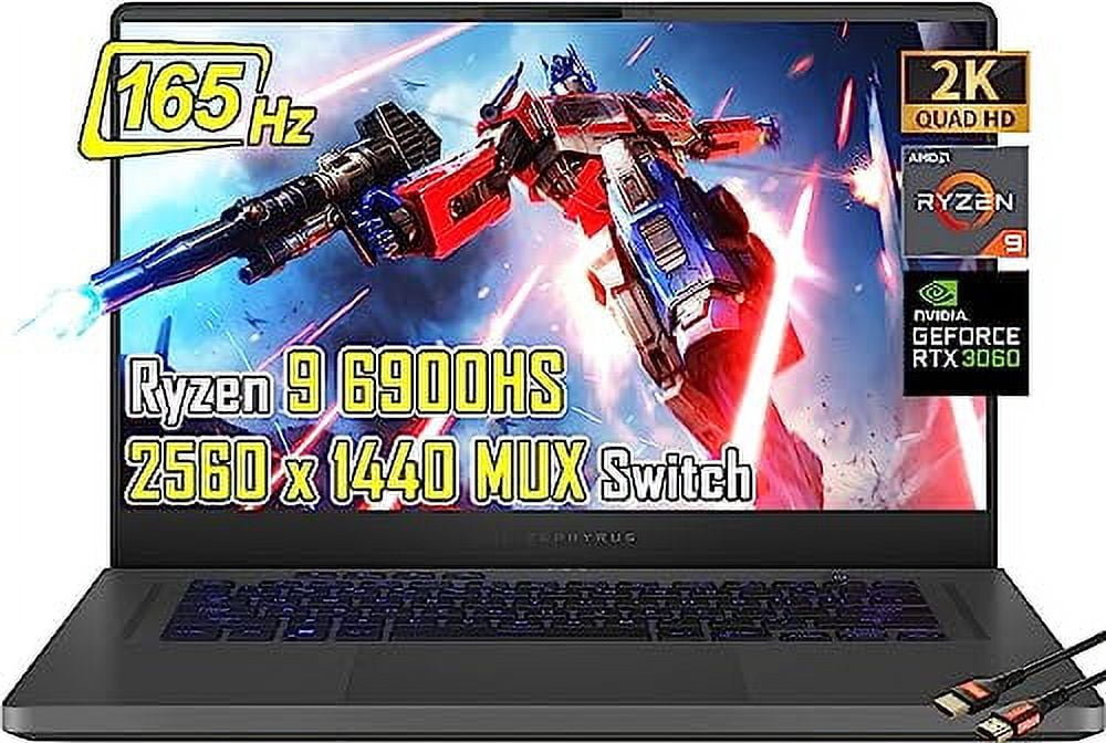 ASUS - ROG Zephyrus 15.6" WQHD 165Hz Gaming Laptop-AMD Ryzen 9 6900HS ...