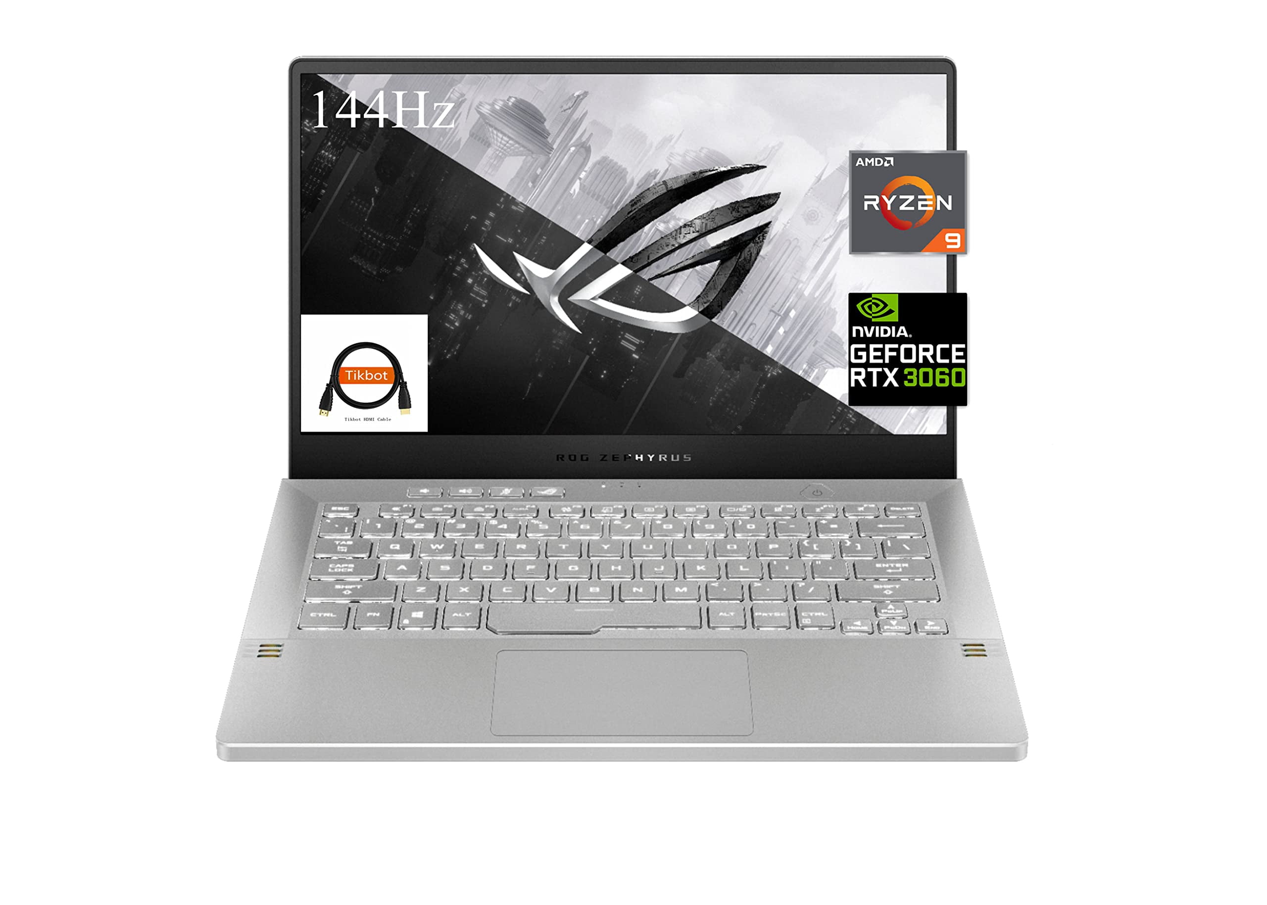 ASUS ROG Zephyrus G14 VR Ready Gaming Laptop, 14" 144Hz Full HD IPS ...