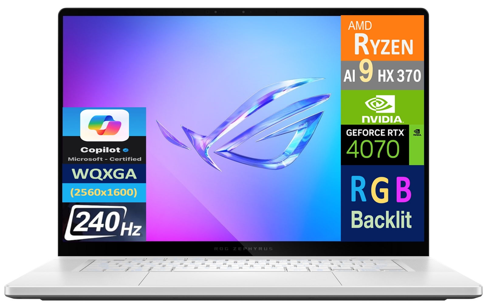 ASUS ROG Zephyrus G16 AI Gaming Laptop 16.0in 240Hz AMOLED WQXGA ...
