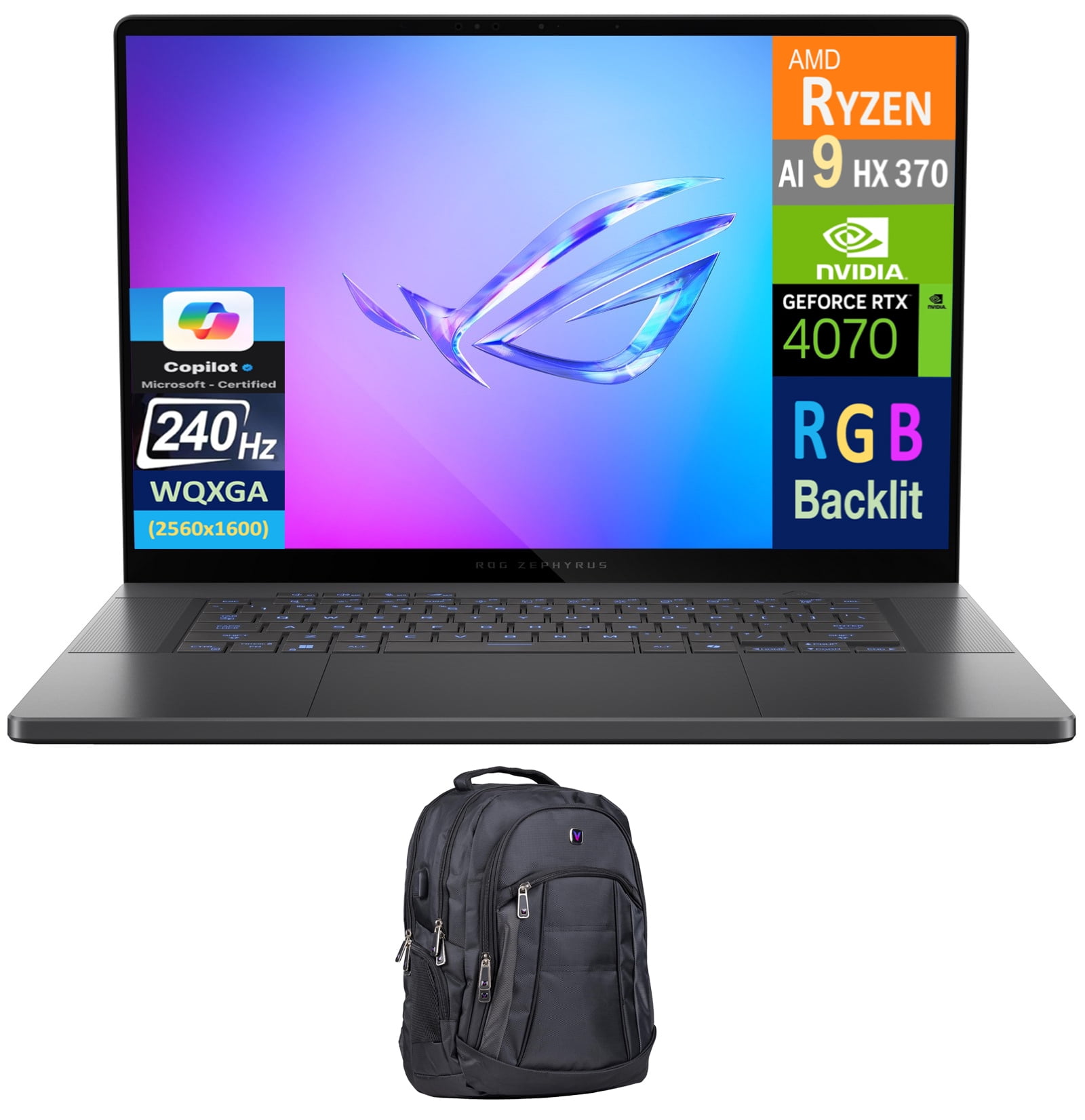 ASUS ROG Zephyrus G16 Gaming Laptop 16.0in 240Hz OLED WQXGA Display ...