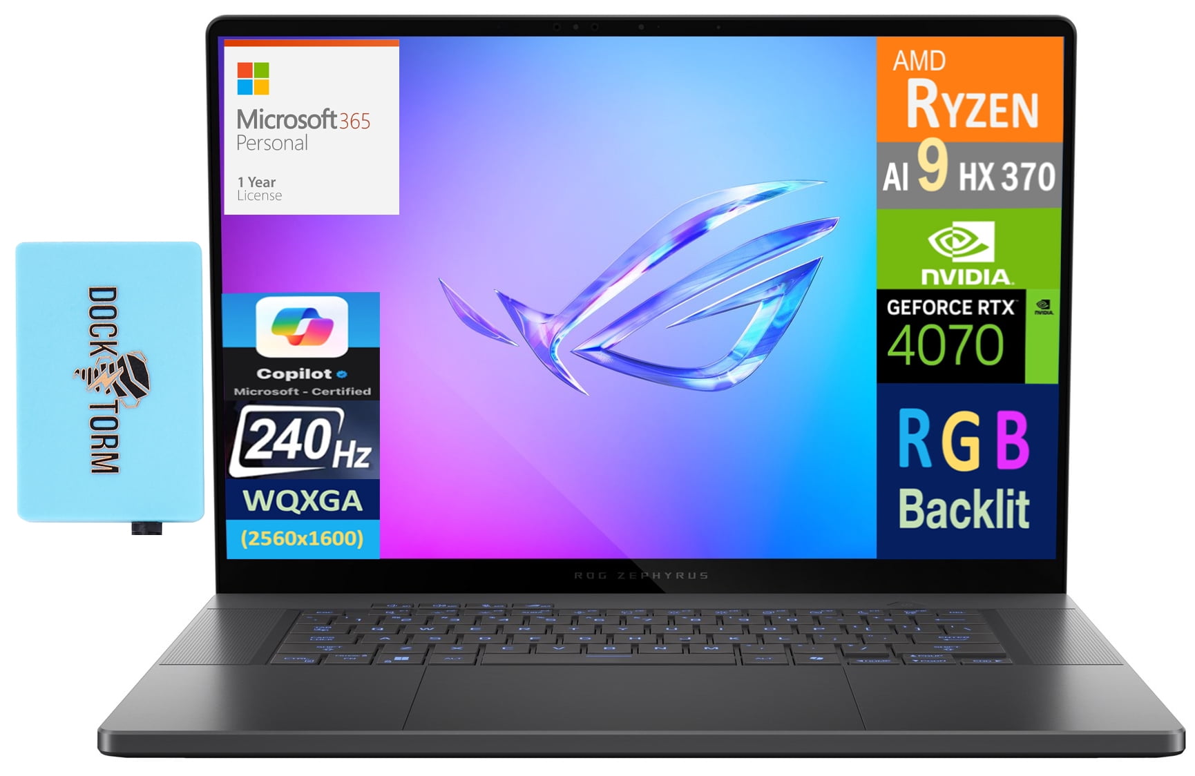 ASUS ROG Zephyrus G16 Gaming Laptop 16.0in 240Hz OLED WQXGA Display ...