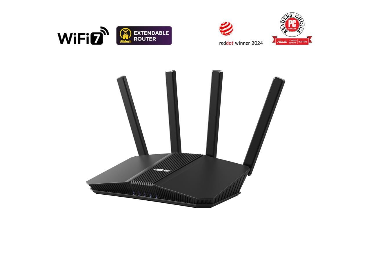 ASUS RT-BE58U WiFi 7 AiMesh Extendable Router, 4K-QAM, MLO, AI ...
