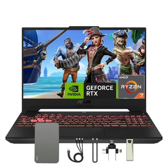 ASUS TUF A15 15.6" FHD 144Hz Gaming Laptop, AMD Ryzen 7-6800H, 16GB ...