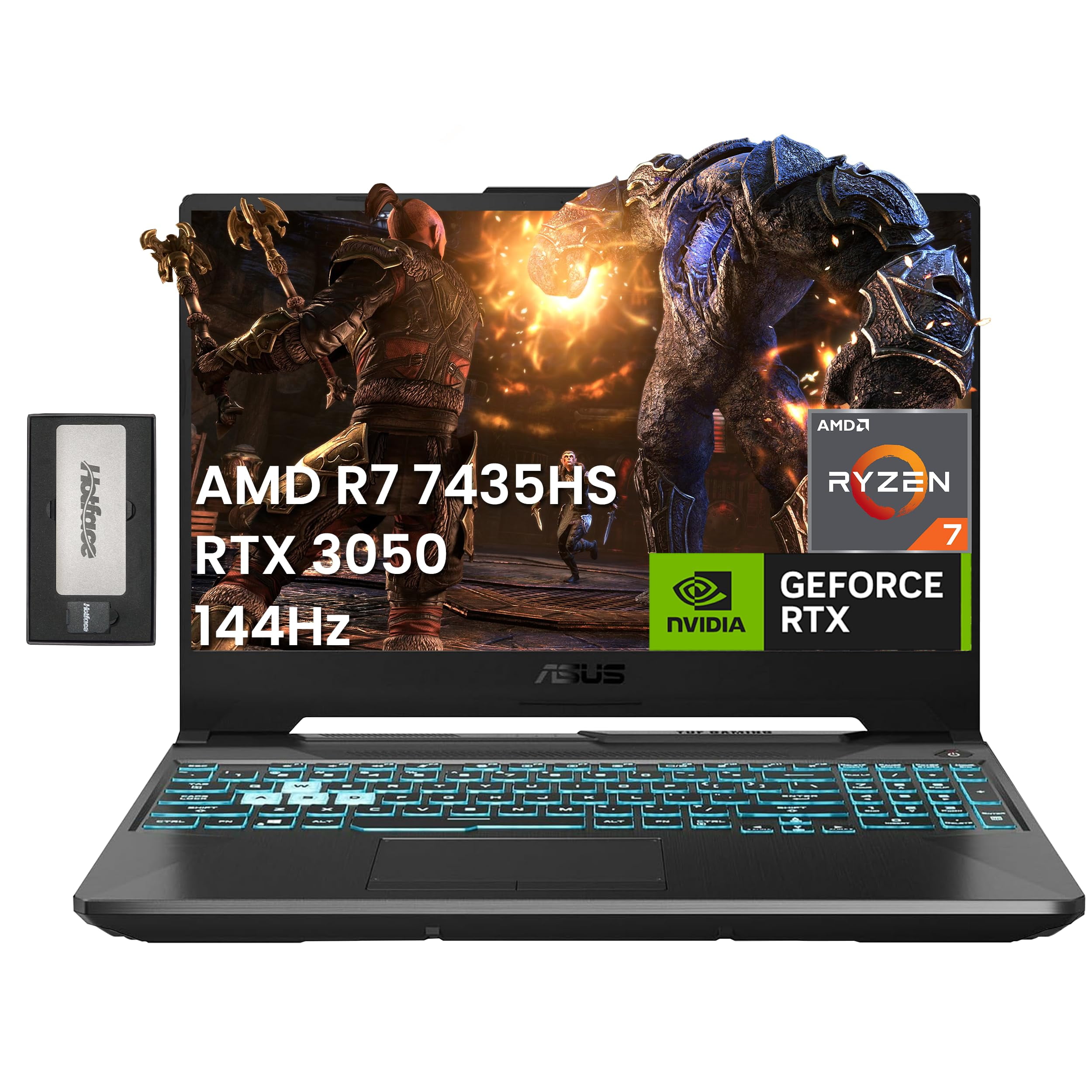 ASUS TUF A15 Gaming Laptop, 15.6" FHD 144Hz Display, AMD Ryzen 7 7435HS ...