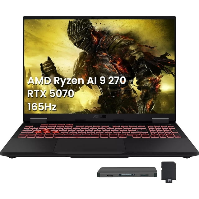 ASUS TUF A16 16" 165Hz WUXGA Gaming Laptop, AMD Ryzen AI 9 270, 32GB ...