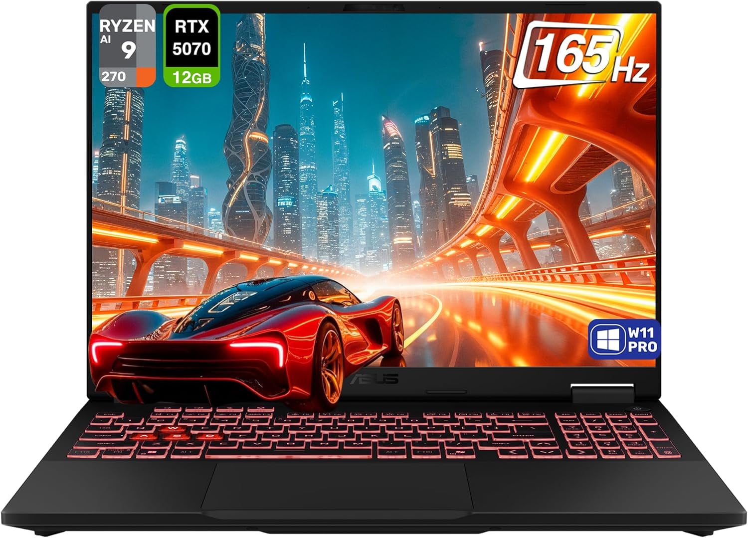 ASUS TUF A16 Copilot+ Gaming Laptop, AMD Ryzen AI 9 270, 32 GB DDR5 RAM ...