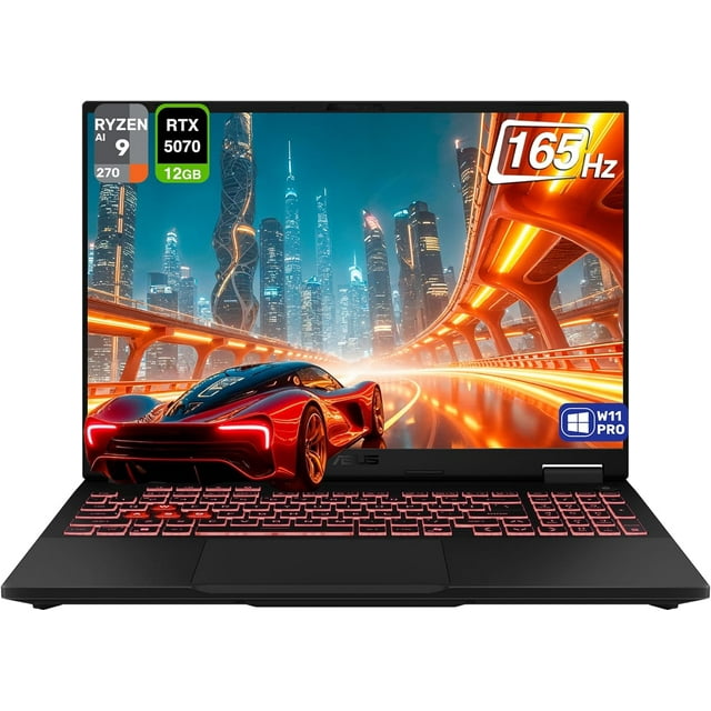 ASUS TUF A16 Copilot+ Gaming Laptop, AMD Ryzen AI 9 270, 32 GB DDR5 RAM ...