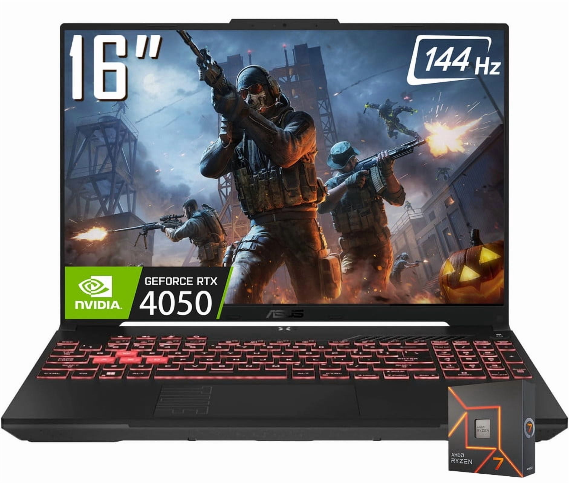 ASUS TUF A16 Gaming Laptop, 16" 1920 x 1200 FHD+ 144Hz IPS LCD Display ...