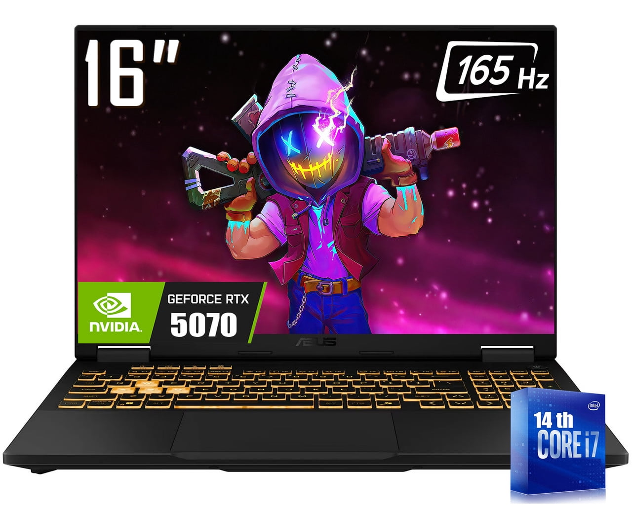 ASUS TUF F16 Gaming Laptop, 16" 1920 x 1200 FHD+ 165Hz LED Display ...