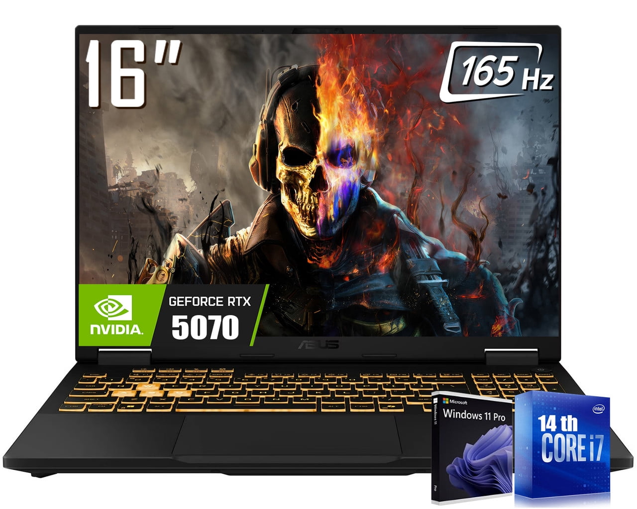 ASUS TUF F16 Gaming Laptop, 16" 1920 x 1200 FHD+ 165Hz LED Display ...