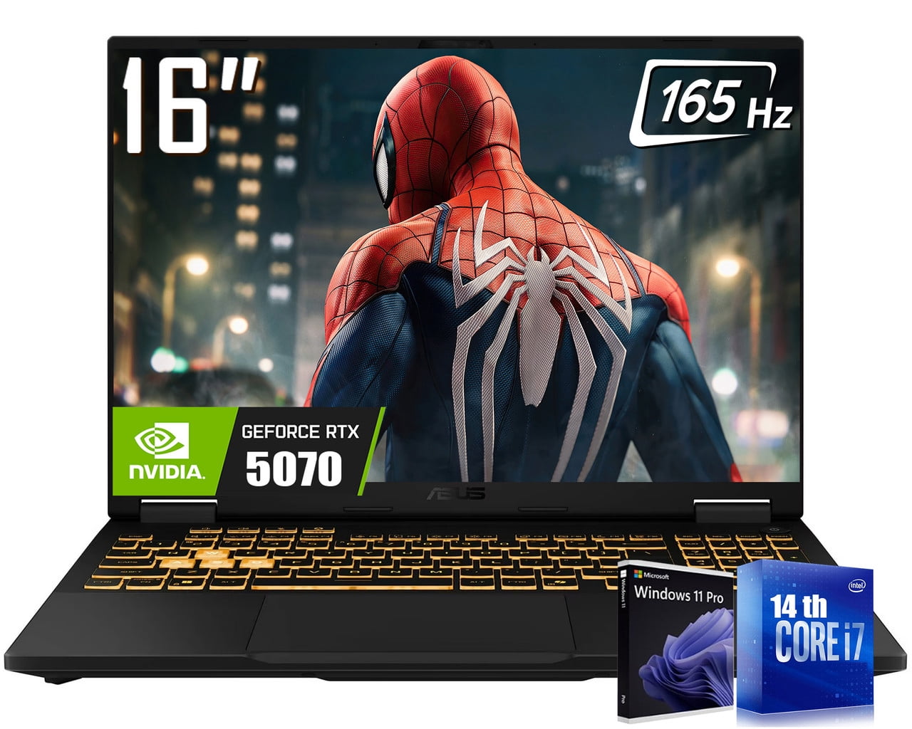 ASUS TUF F16 Gaming Laptop, 16" 1920 x 1200 FHD+ 165Hz LED Display ...