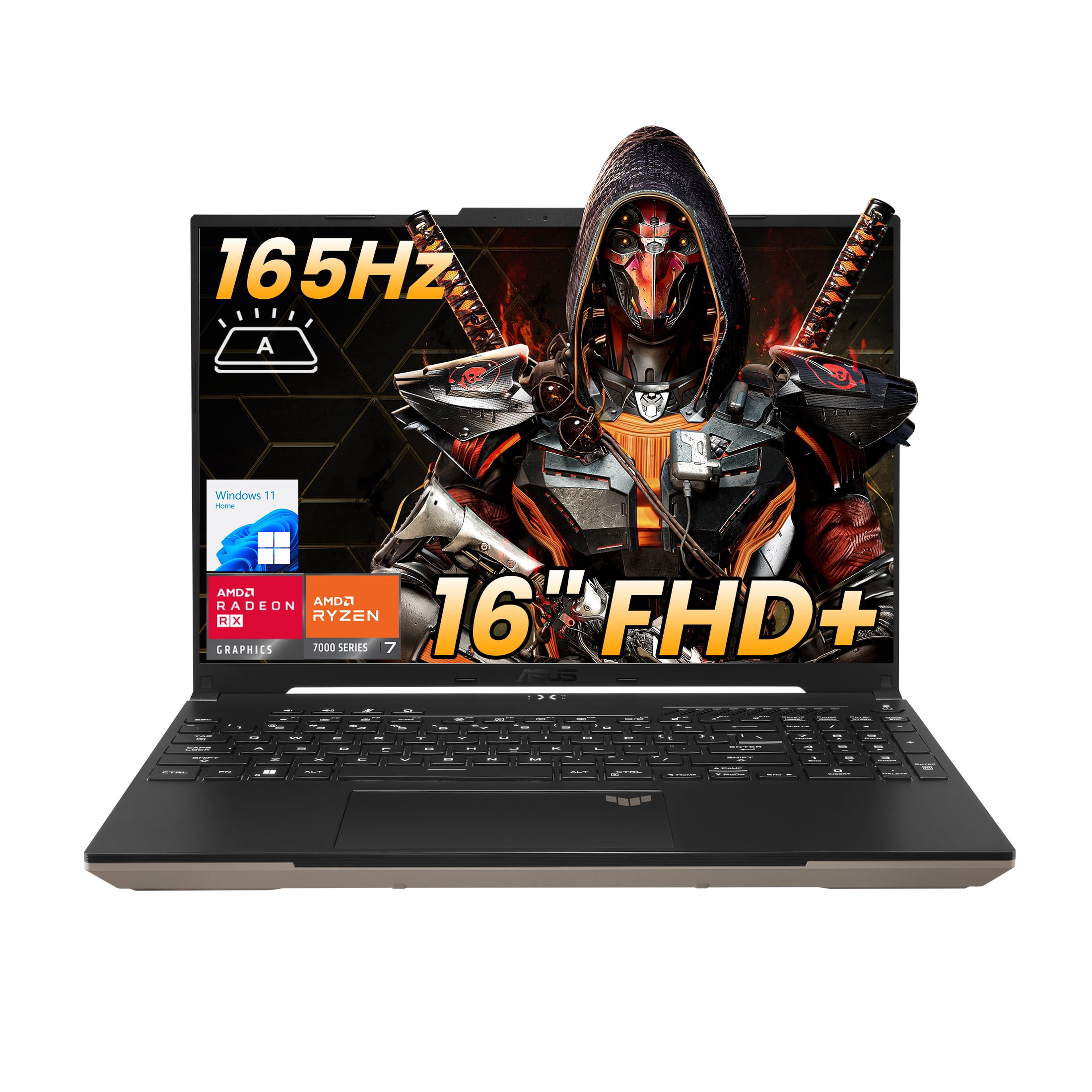 ASUS TUF FA617 AI Gaming Window 11 16" 165Hz Laptop, AMD Ryzen 7 7435HS, RX 7600S, 32GB RAM, 1TB ...