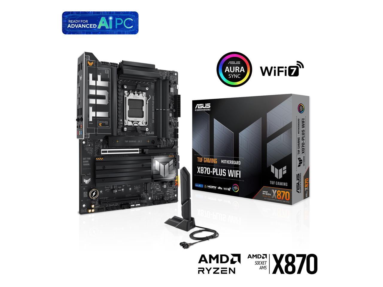 ASUS TUF GAMING X870-PLUS WIFI AMD AM5 X870 ATX motherboard, 16+2+1 ...