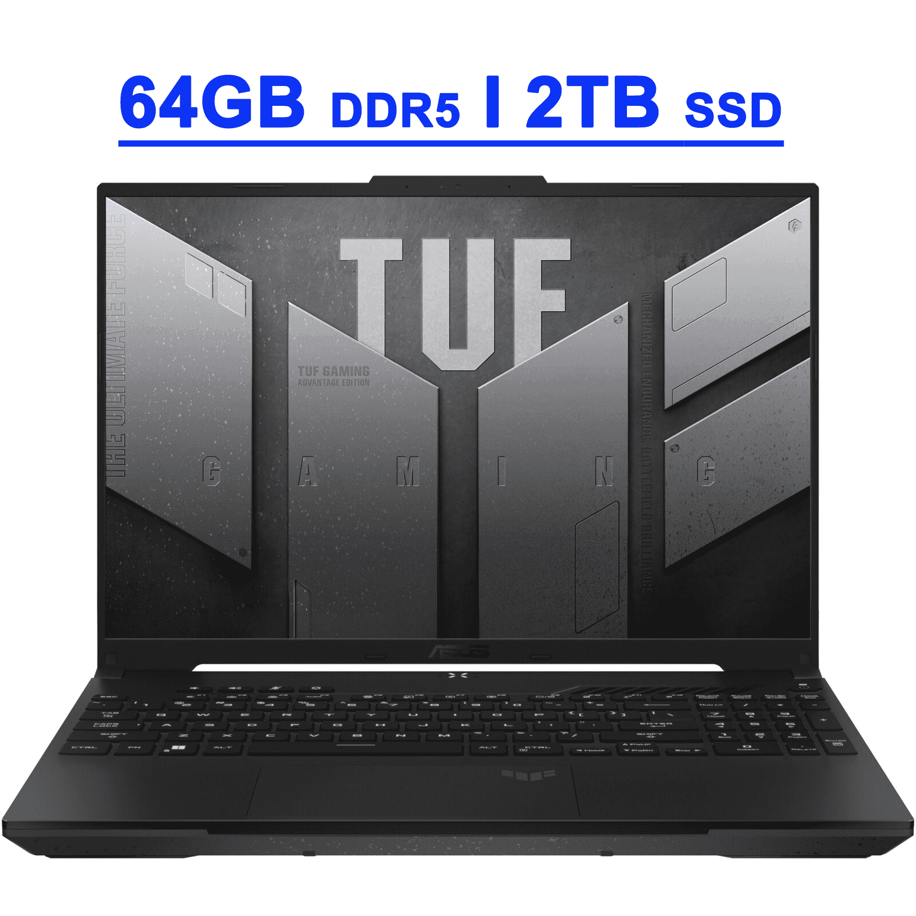 "ASUS TUF A16 Gaming Laptop, 16"" FHD+ 165Hz, Ryzen 7, 64GB DDR5, 2TB ...
