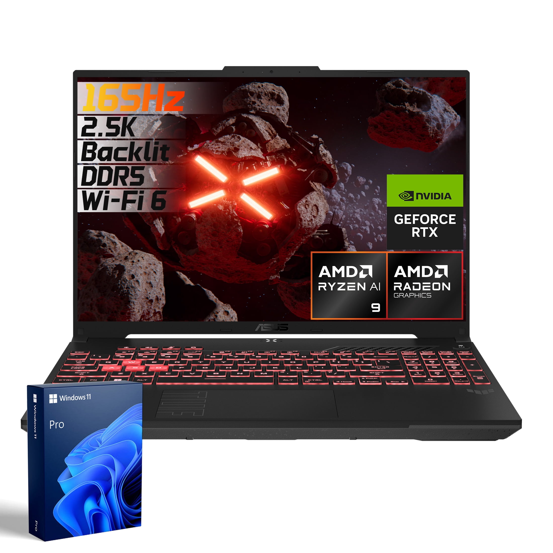 ASUS TUF Pro 16" QHD+ VR-Ready Gaming Laptop, 165Hz, AMD Ryzen 9 7940HX ...
