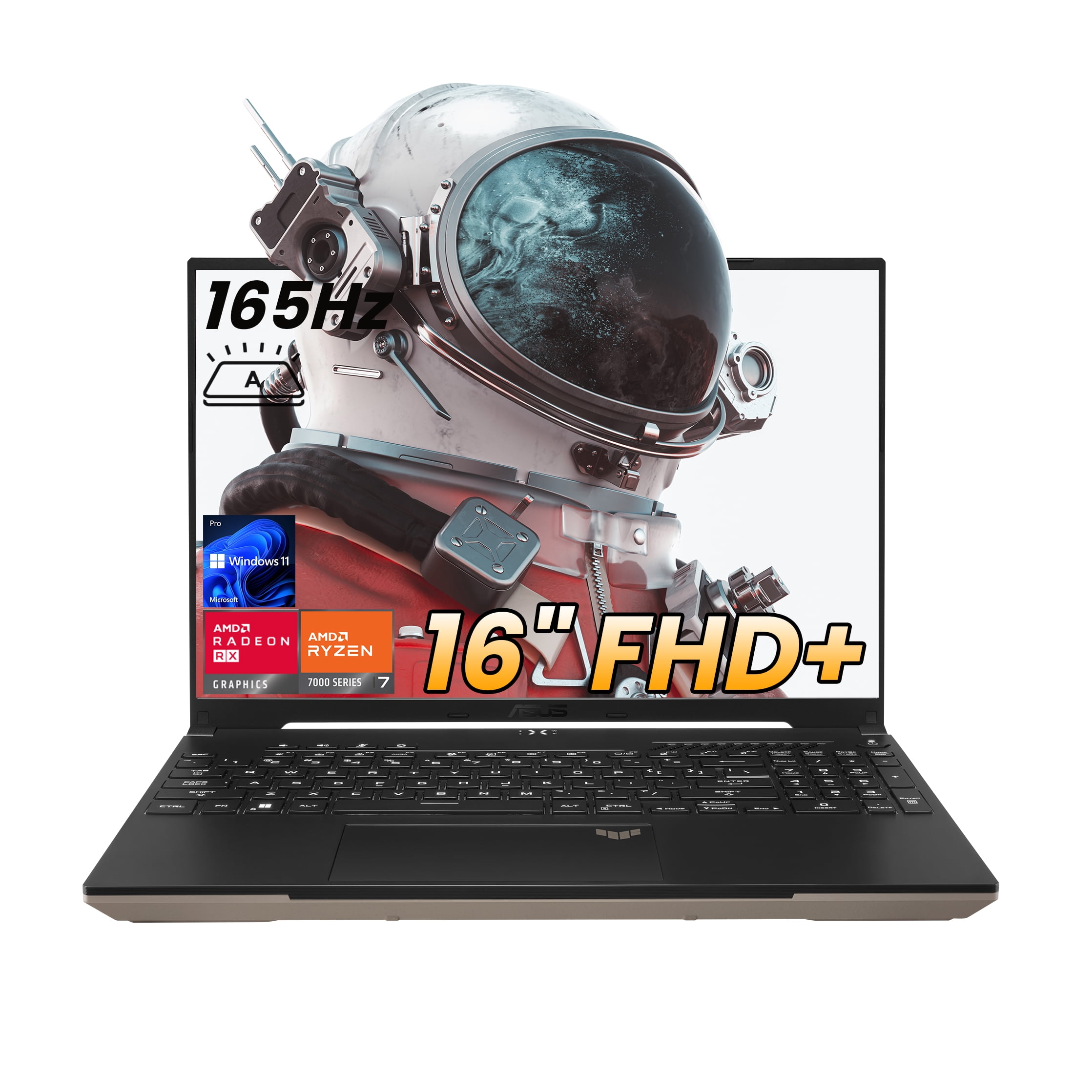 ASUS TUF Pro FA617 AI Gaming Window 11 16" 165Hz Laptop, AMD Ryzen 7 ...
