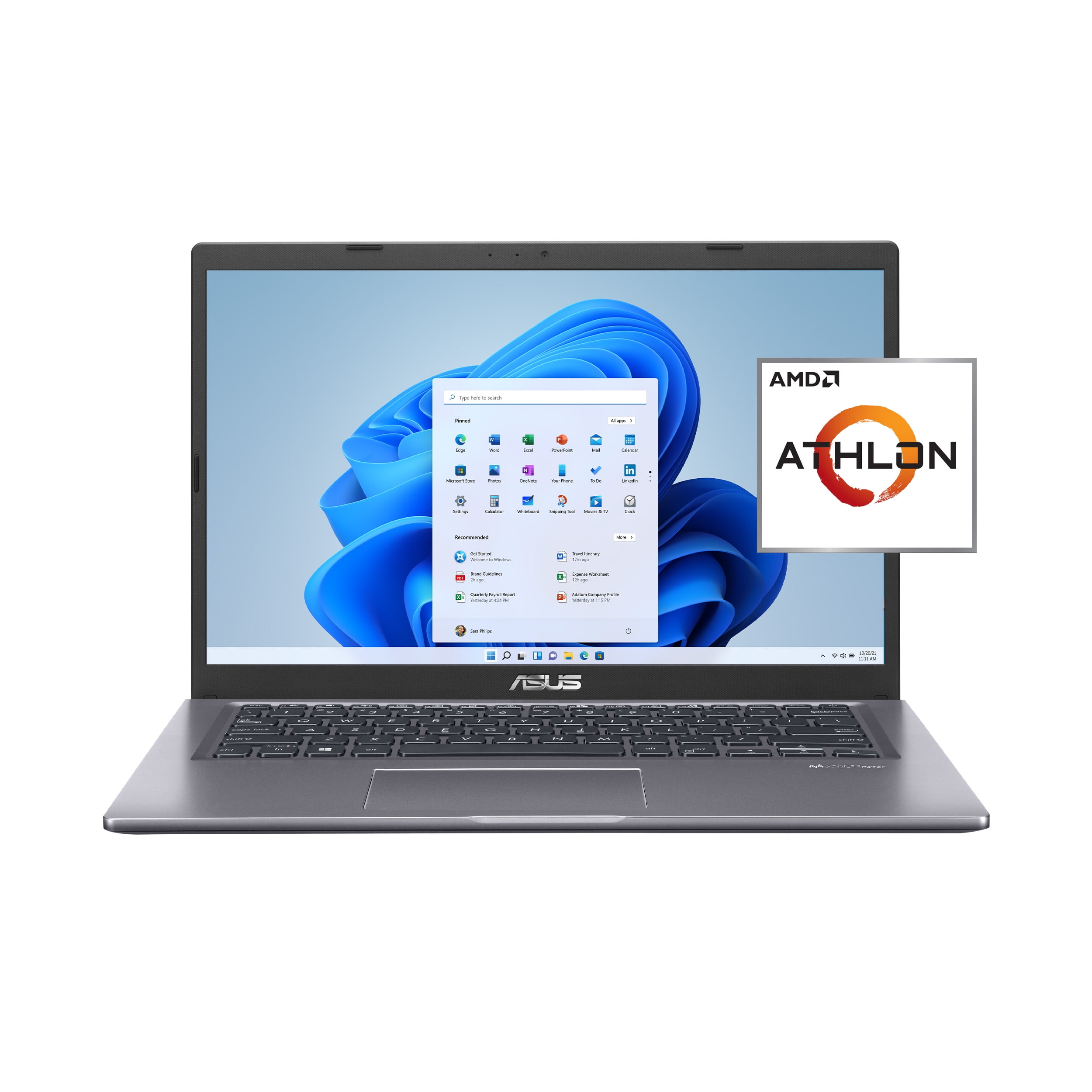 ASUS VivoBook 14" FHD Laptop, AMD Athlon Gold 3150U, 4GB RAM, 128GB SSD ...
