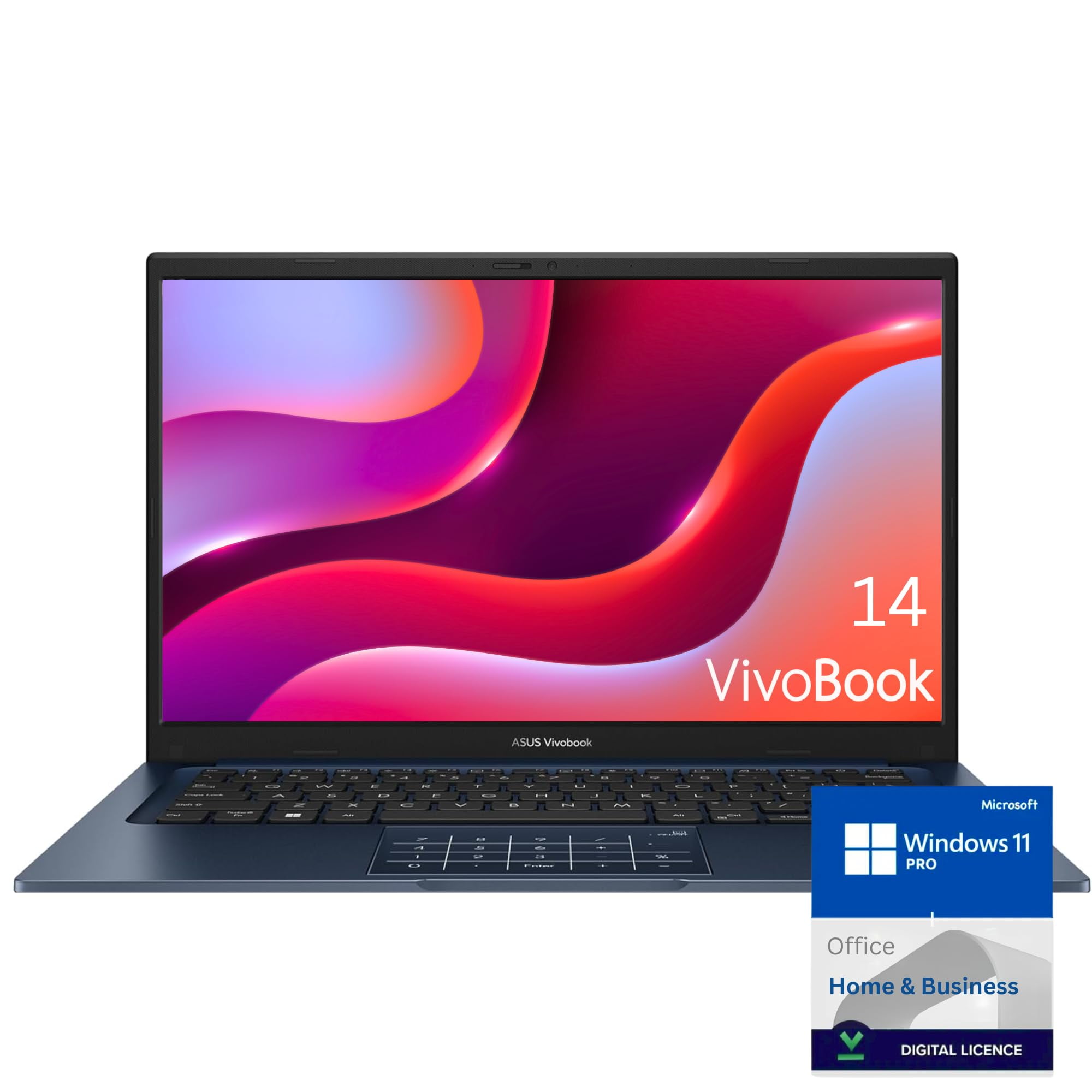 ASUS VivoBook 14 Slim Laptop with Microsoft Office Trial, 16GB RAM, 1TB ...