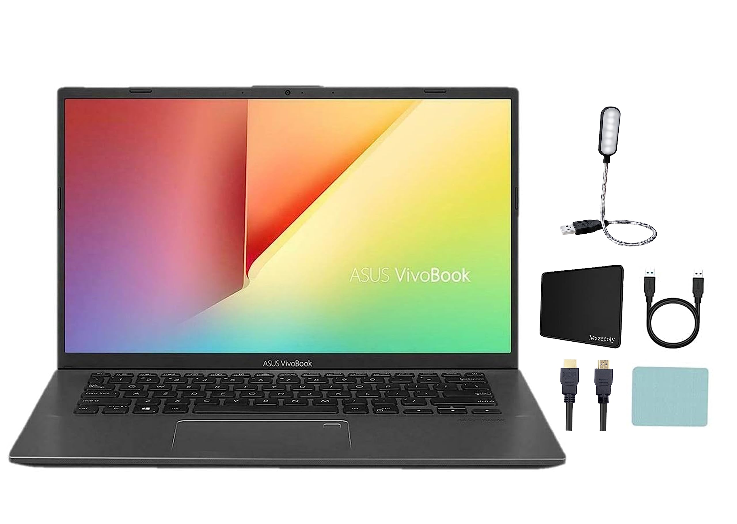 ASUS VivoBook 14-inch FHD 1080p Laptop PC, AMD Ryzen 7 3700U, 12GB DDR4 ...