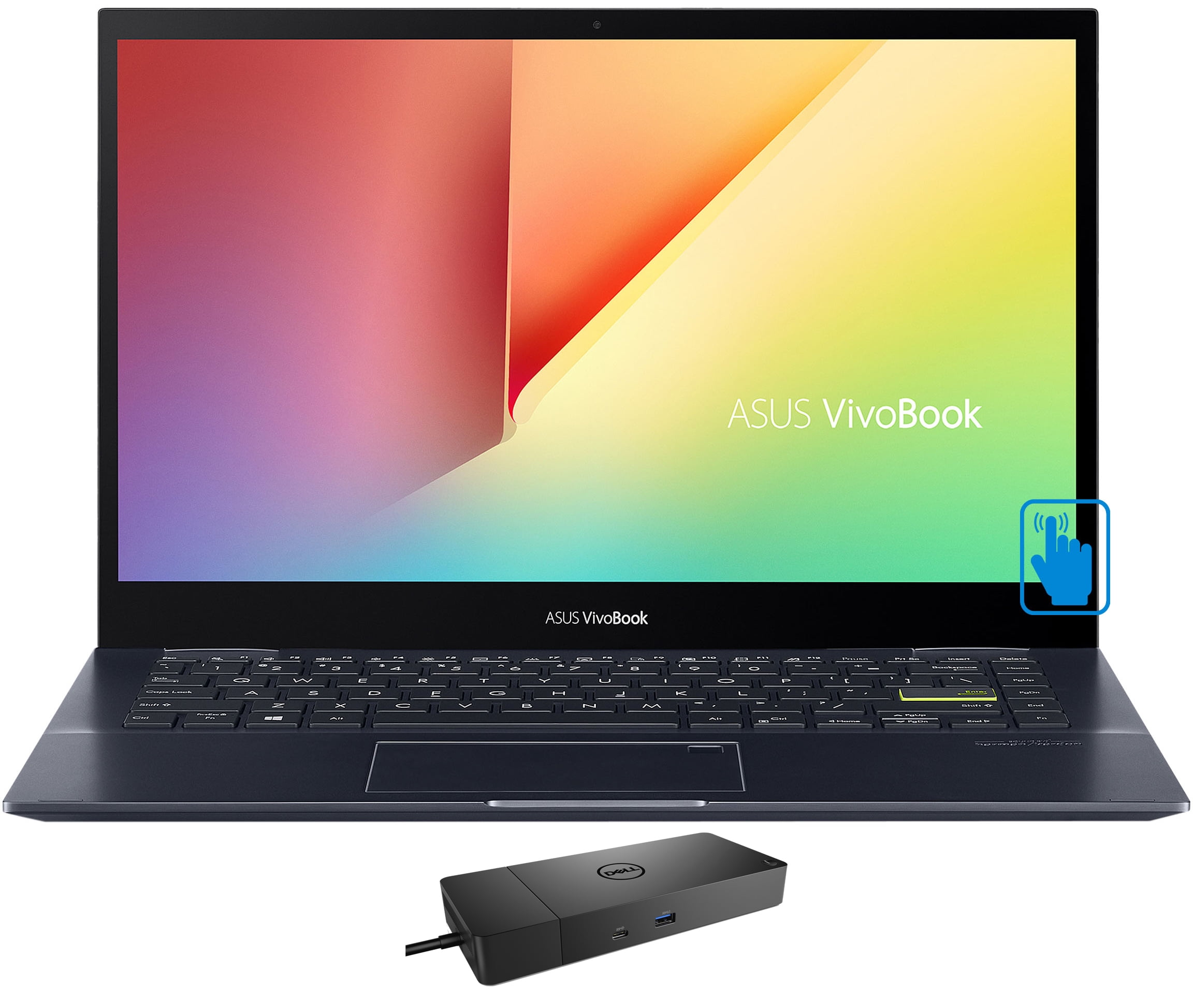 ASUS VivoBook Flip 14 Home/Business 2-in-1 Laptop (AMD Ryzen 5 5500U 6-Core, 14.0in 60Hz Touch ...