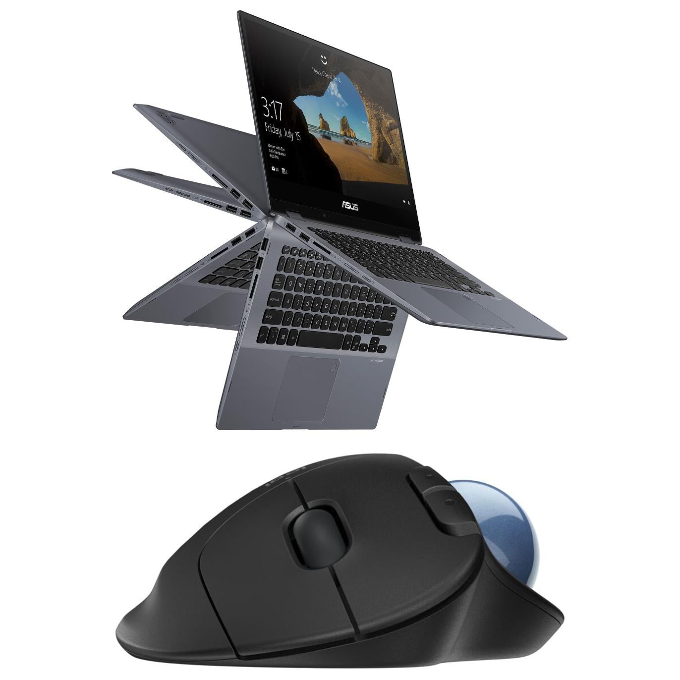 ASUS VivoBook Flip 14 Laptop, 14" FHD Touch, Intel Core i3-10110U, 4GB ...