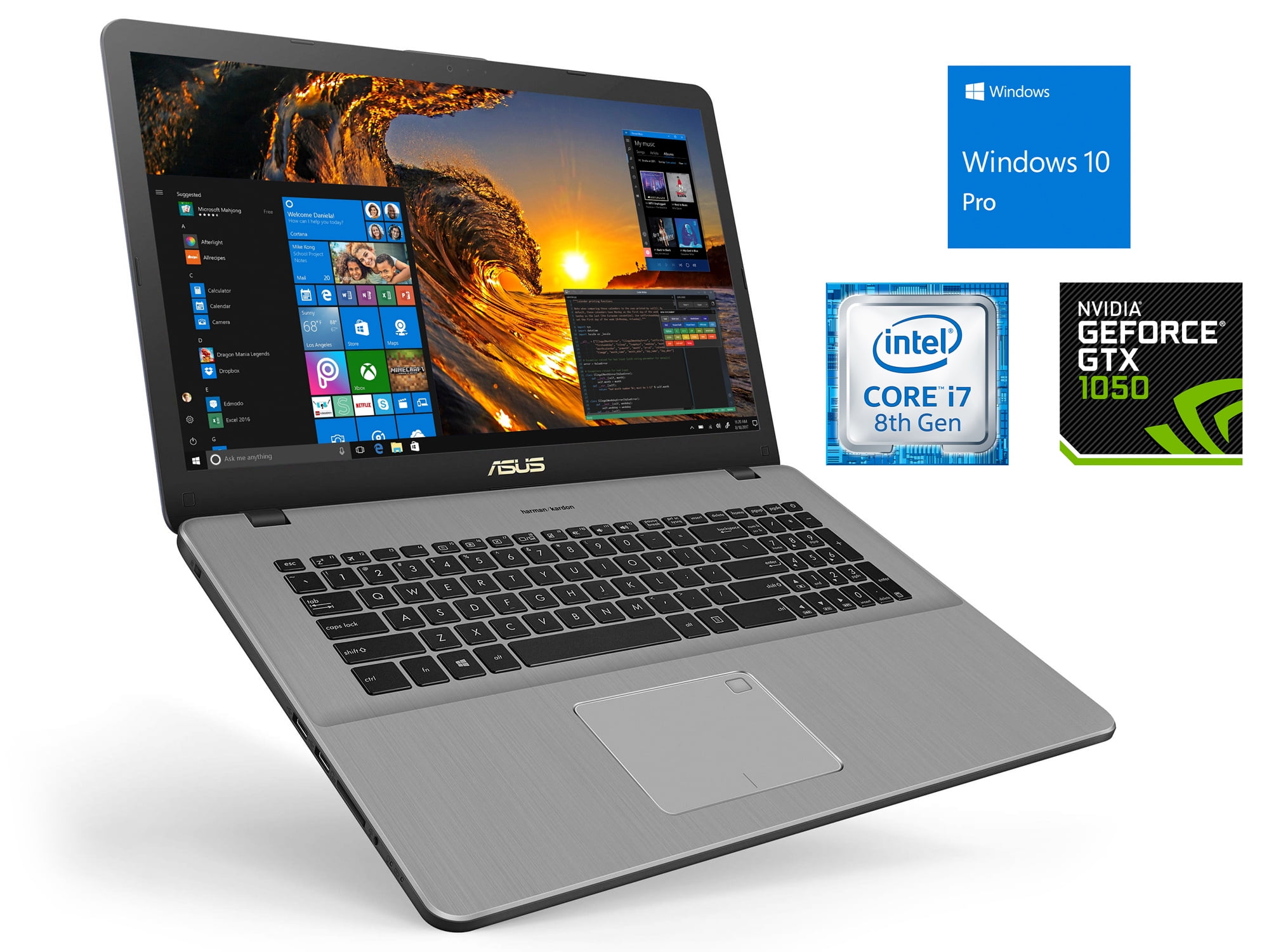 ASUS VivoBook Pro N705FD Notebook, 17.3" FHD Display, Intel Core i7 ...