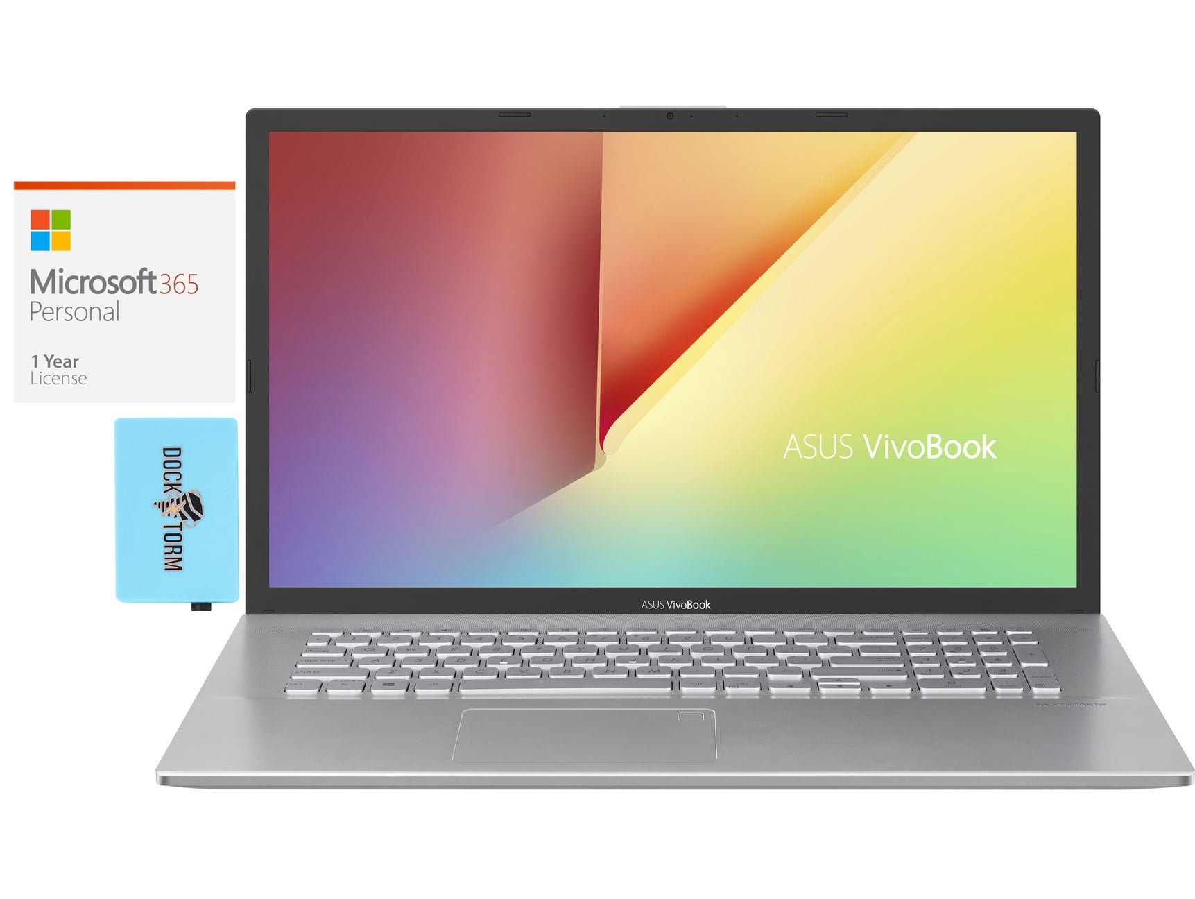 ASUS VivoBook S17 S712 Home & Business Laptop (AMD Ryzen 5 5500U 6-Core, 24GB RAM, 2TB m.2 SATA ...