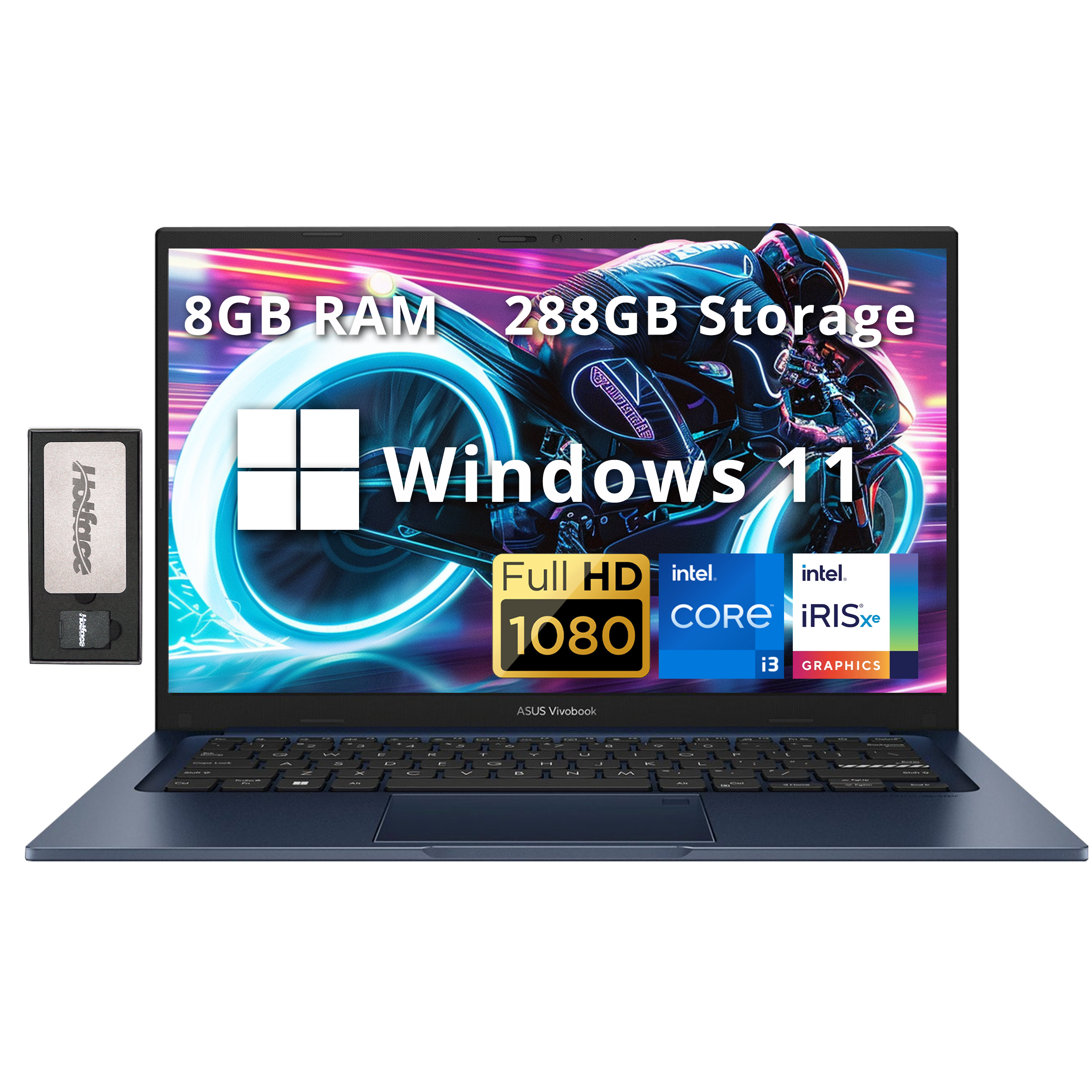 ASUS Vivobook 14" FHD Anti-glare Laptop, Intel i3-1215U, 8GB RAM, 128GB ...