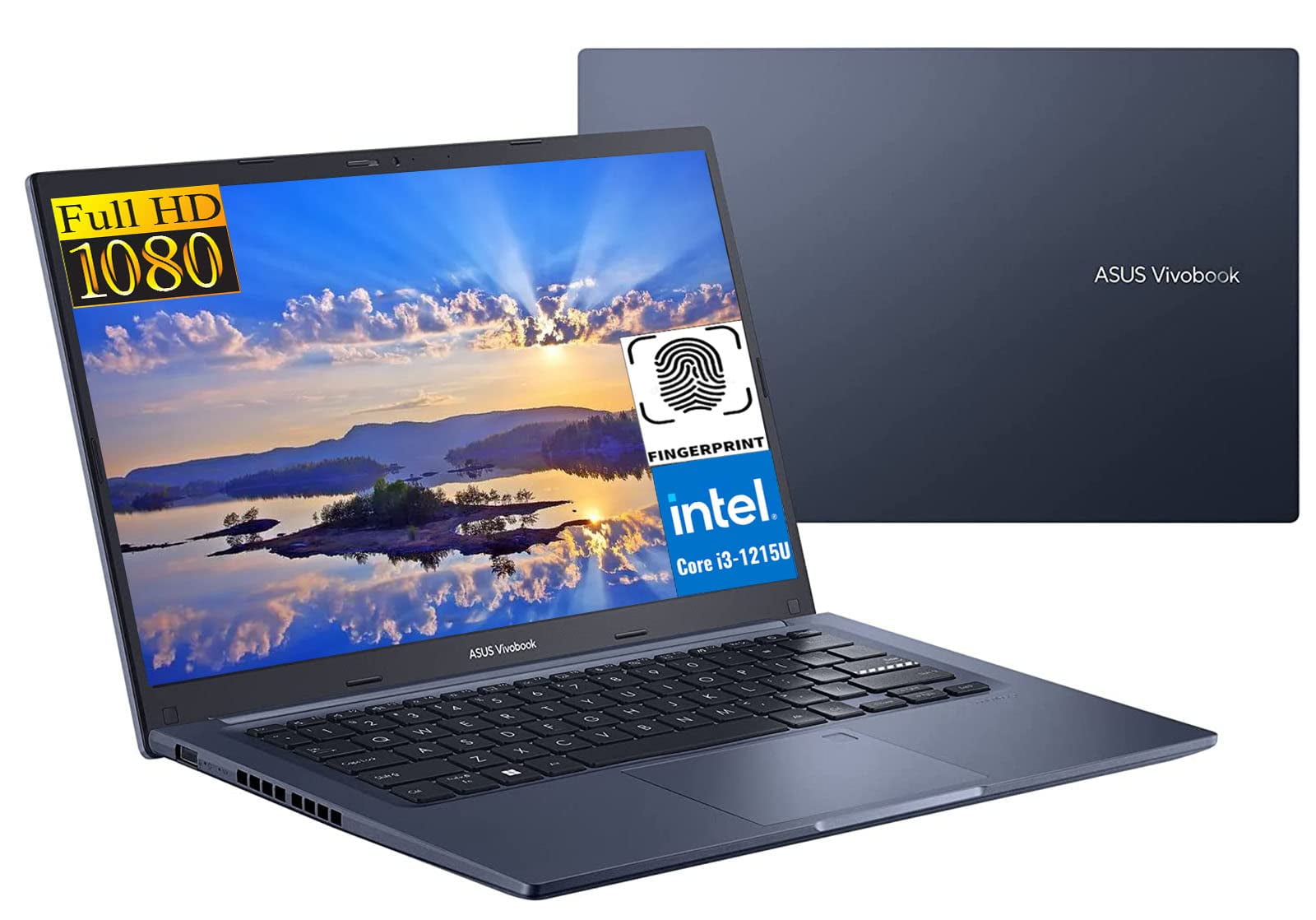 ASUS Vivobook 14" FHD Slim Laptop Intel 12th Gen 6 Cores i3-1215U Up to 4.4 GHz, 4GB RAM 128GB ...
