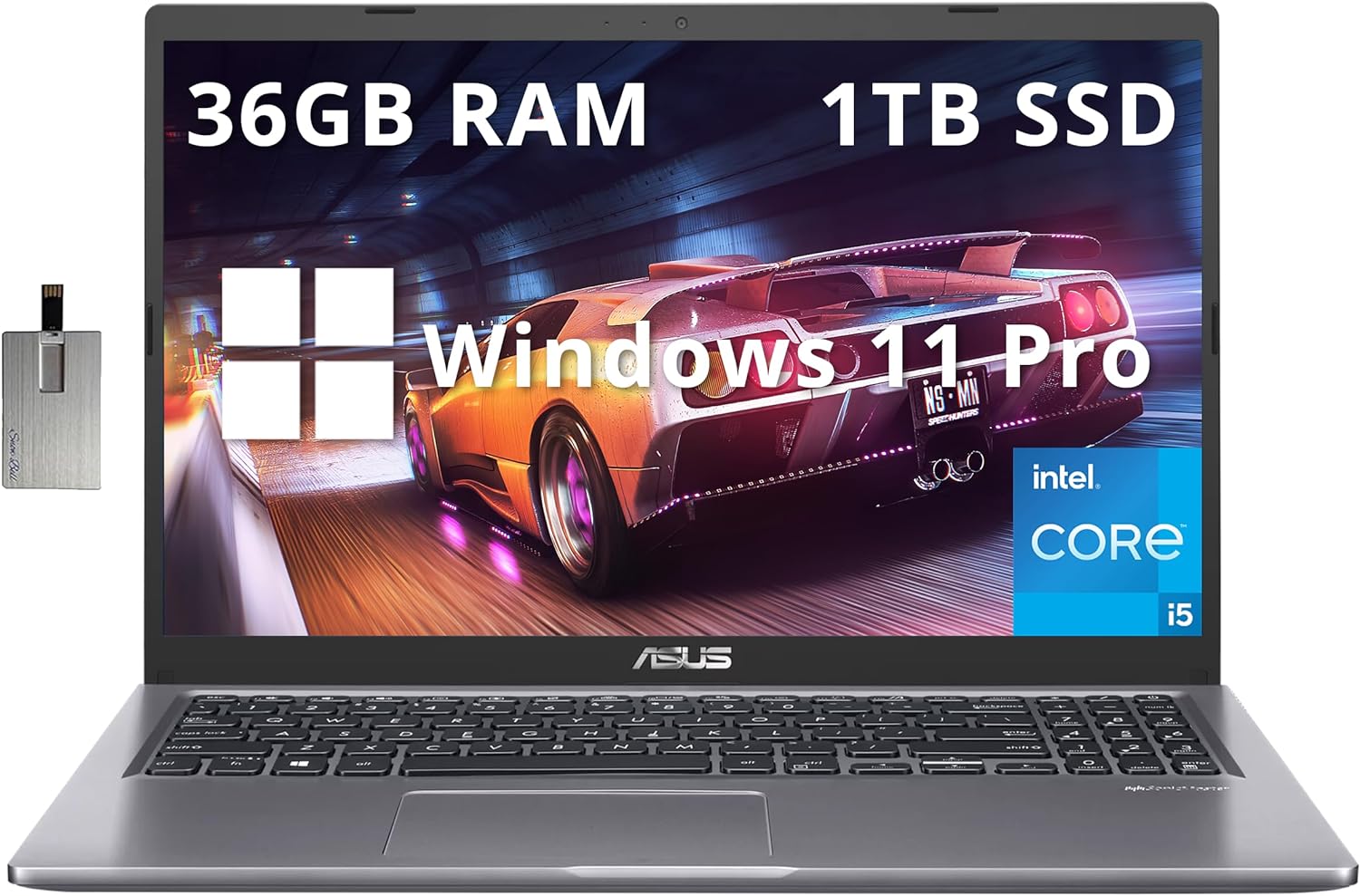 ASUS Vivobook 15.6" FHD Touchscreen Laptop, Intel Core i5-1135G7, 36GB DDR4 RAM, 1TB PCIe SSD ...